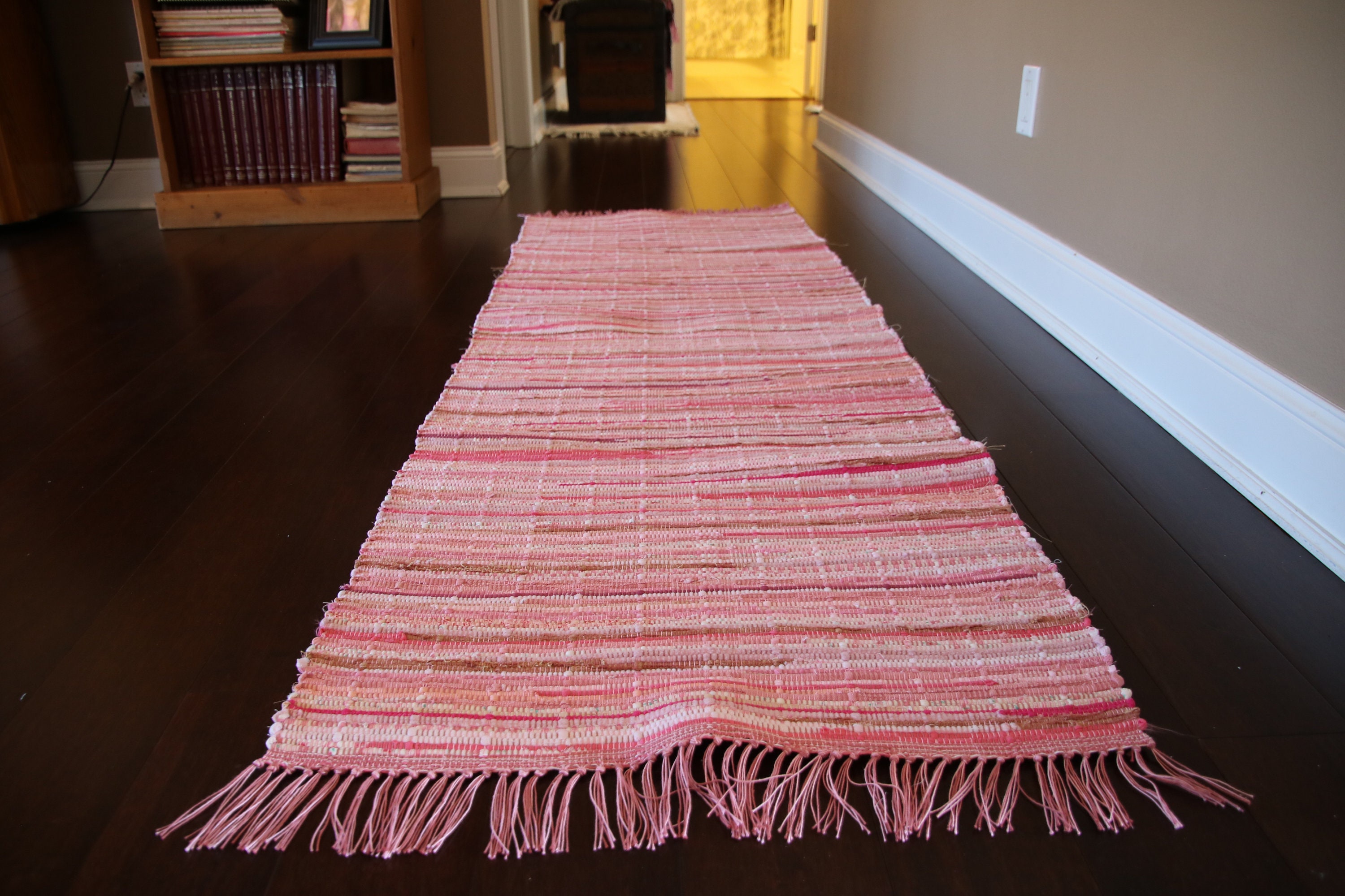 home-living-home-decor-rugs-door-mats-pink-handwoven-rag