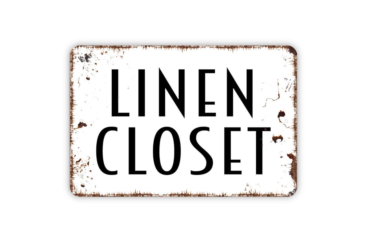 Products :: Linen Closet Sign