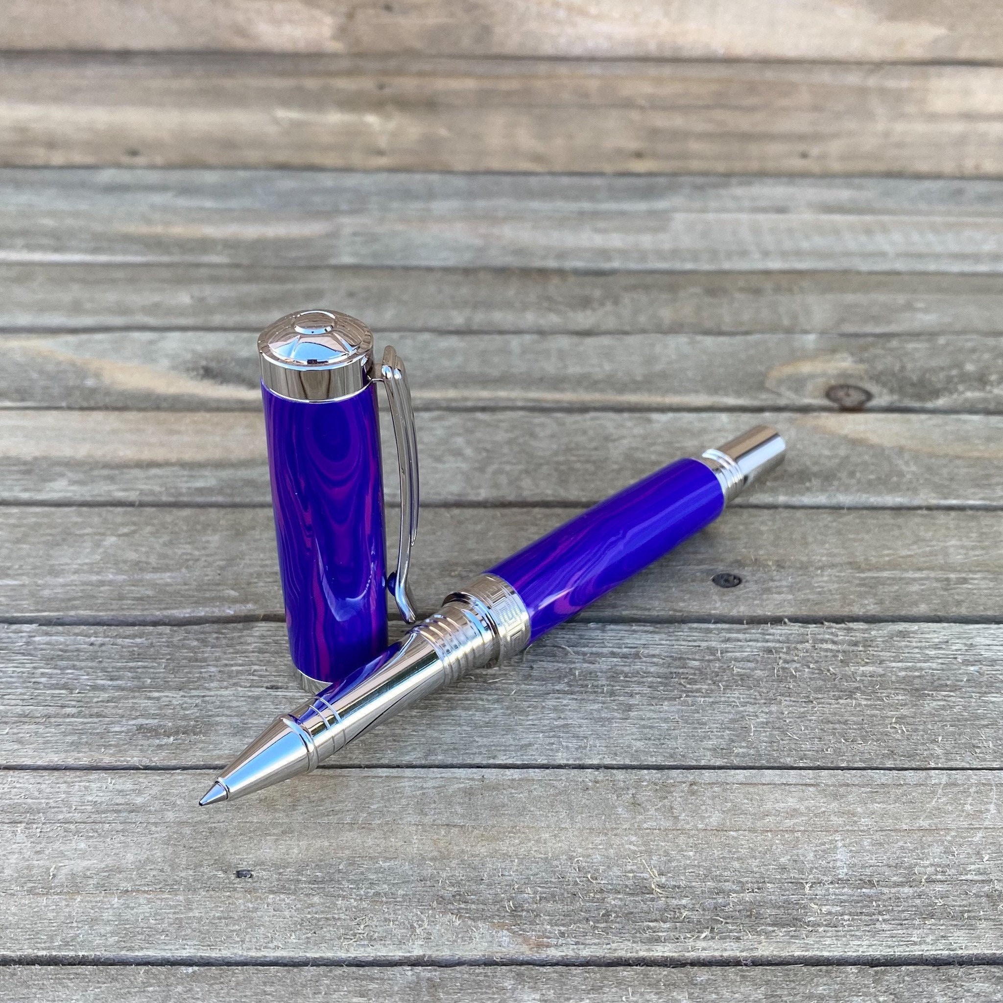 Products :: Blue River Agate Tru-Stone Citizen Rollerball Pen, Blue and ...