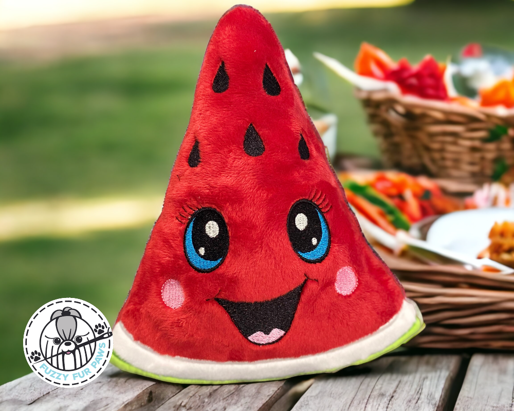 Watermelon Plushie Dog Toy