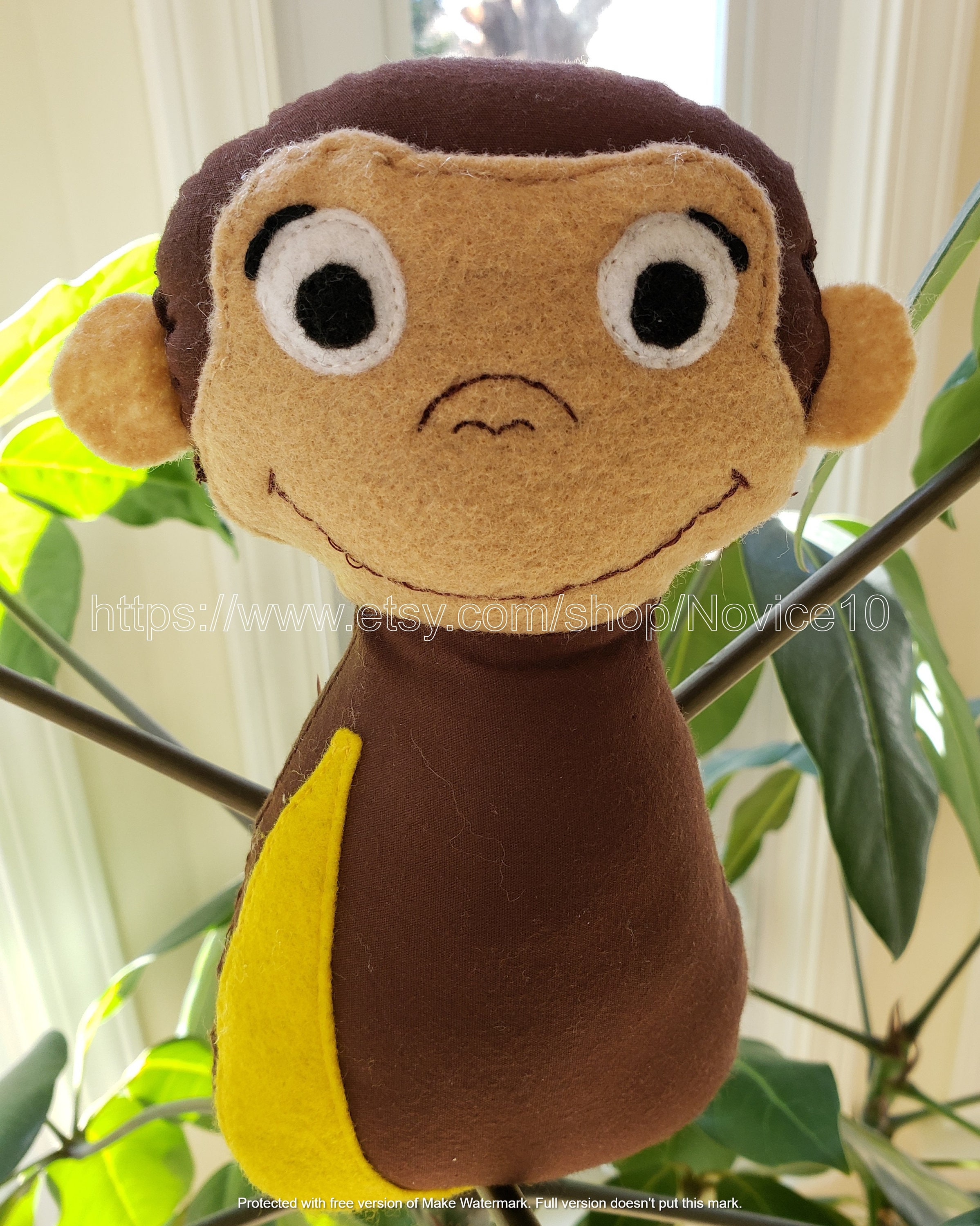 Products :: Easy & Fun 7.5-inch Curious George Sewing Pattern- INSTANT ...
