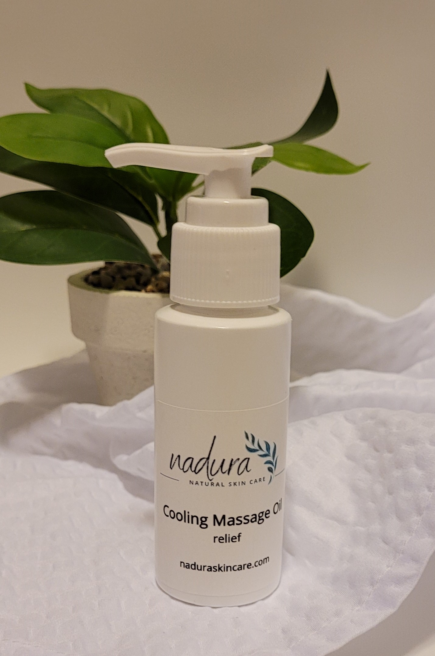All Natural Cooling Massage Oil | Nadura Skin Care