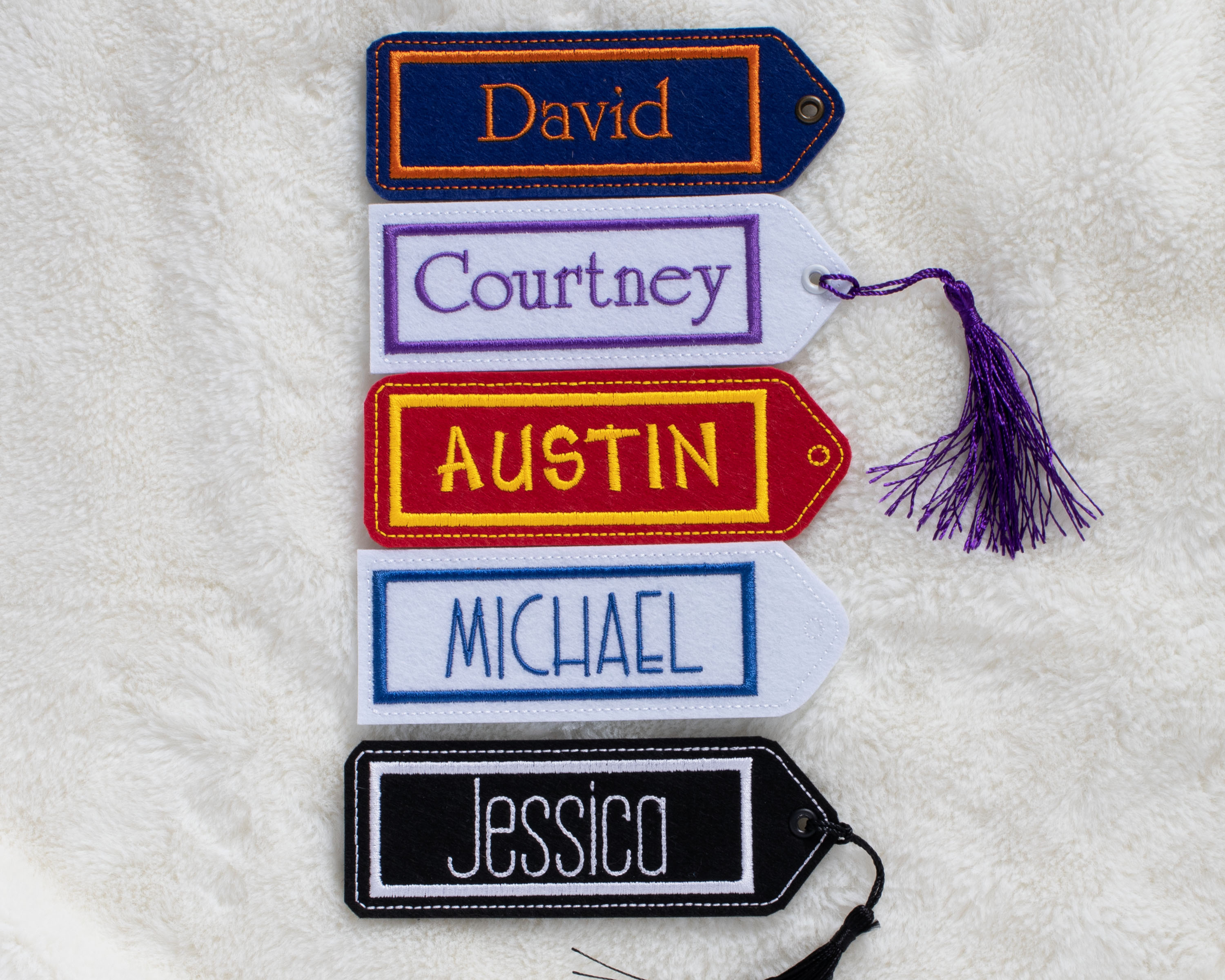 Fun & Games :: Books :: Book Accessories :: Personalized Embroidered ...