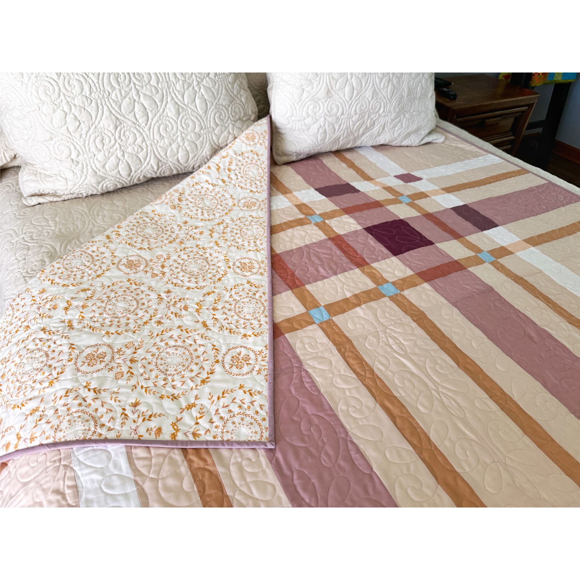 Home & Living :: Blankets & Quilts :: Handmade Quilt, Modern Plaid ...