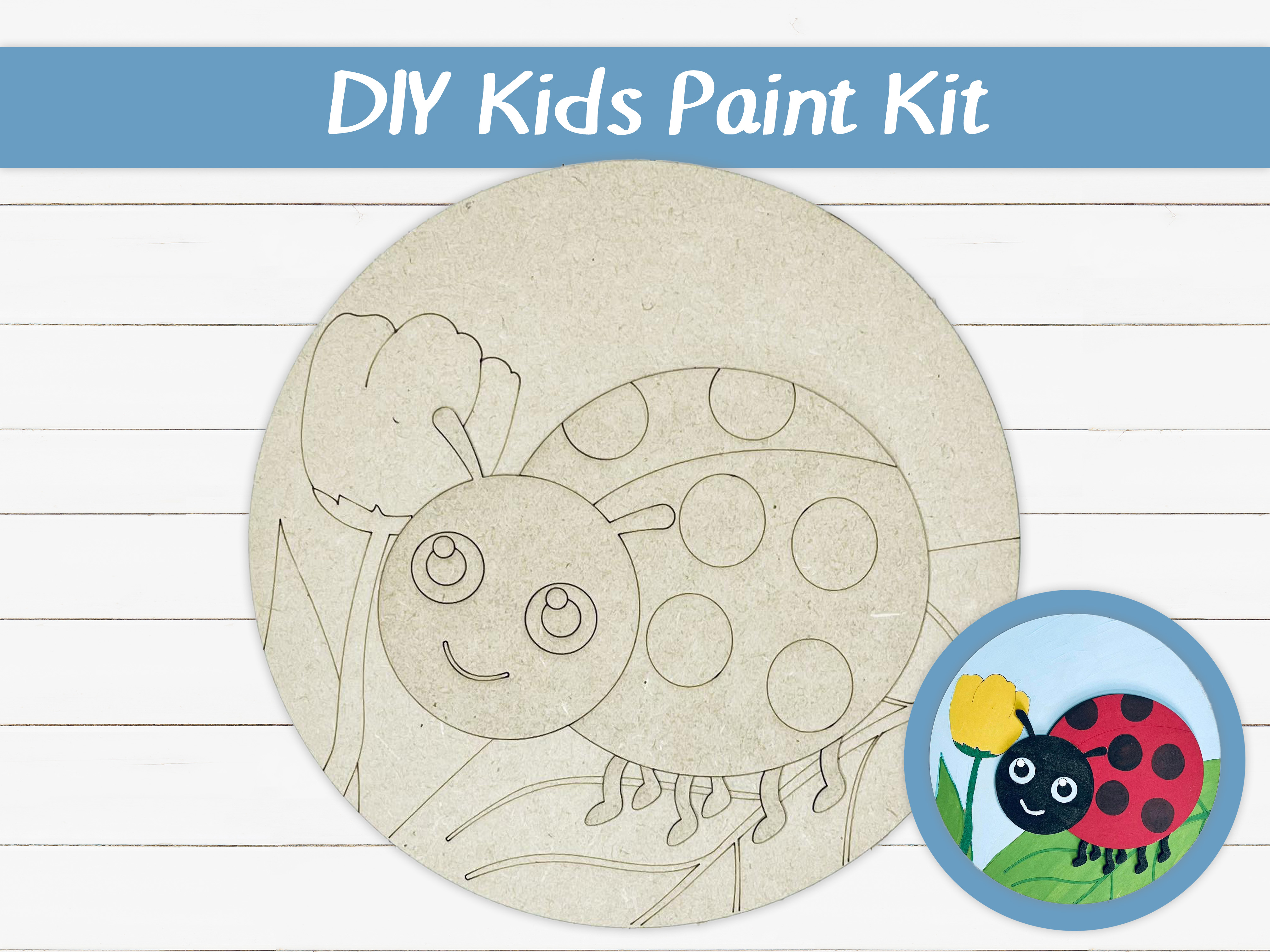 Ladybug Tulip Kids DIY Paint Kit, Kids Craft Kit