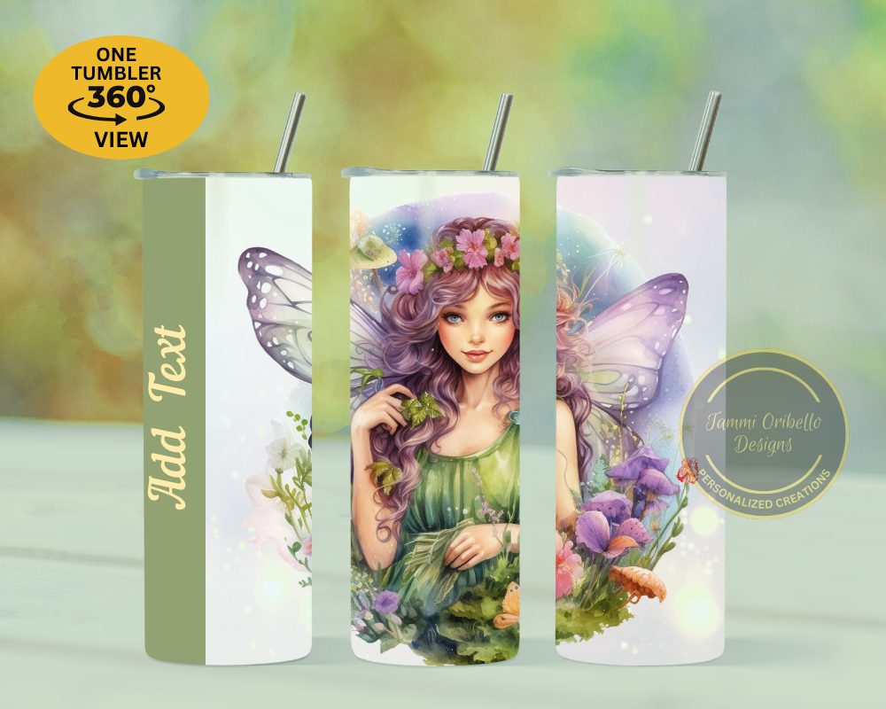 Enchanting Fairy Tumbler, Personalized Mug, Gift Idea for Her