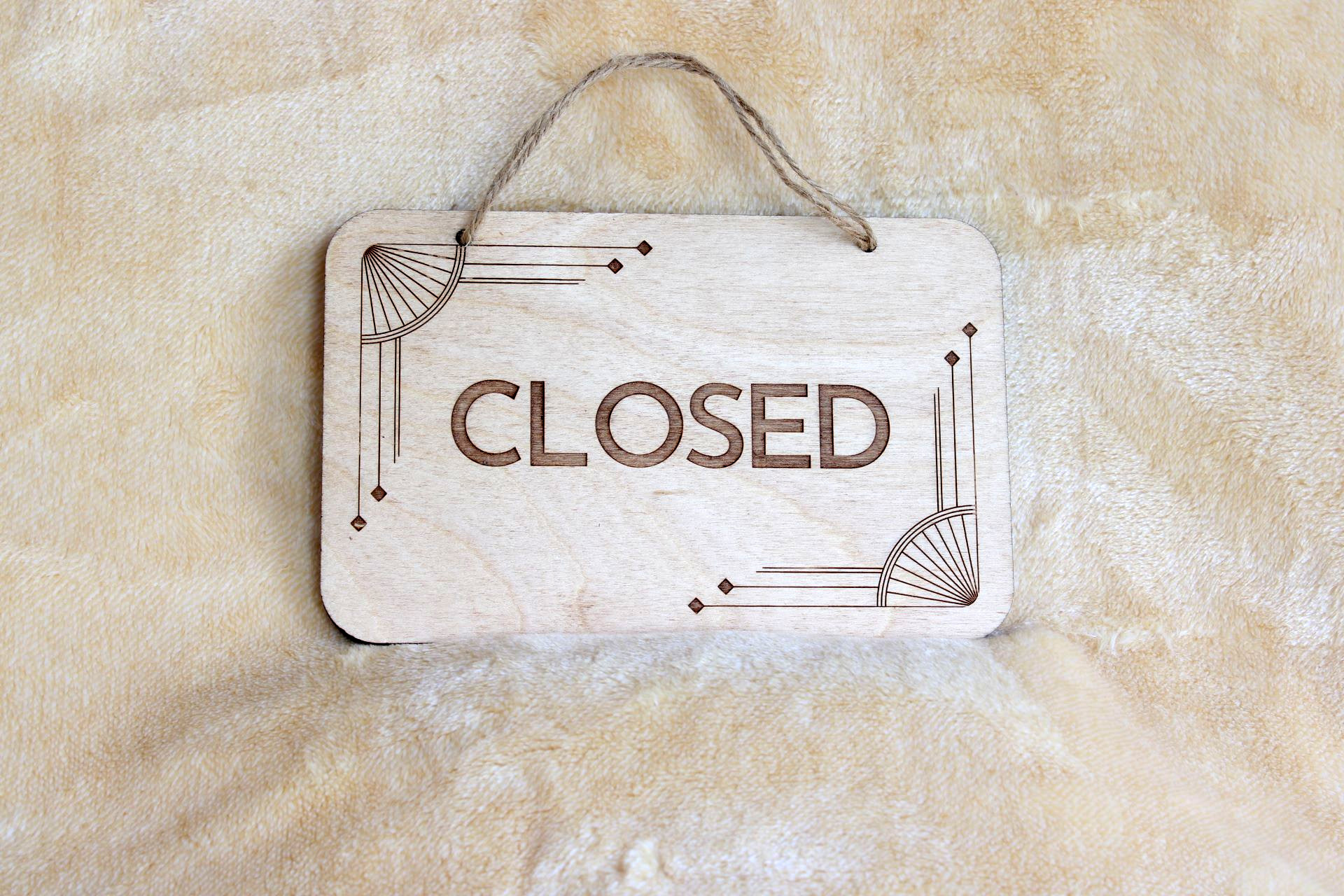 Home & Living :: Home Decor :: Signs :: Rectangular CLOSED/OPEN Art ...