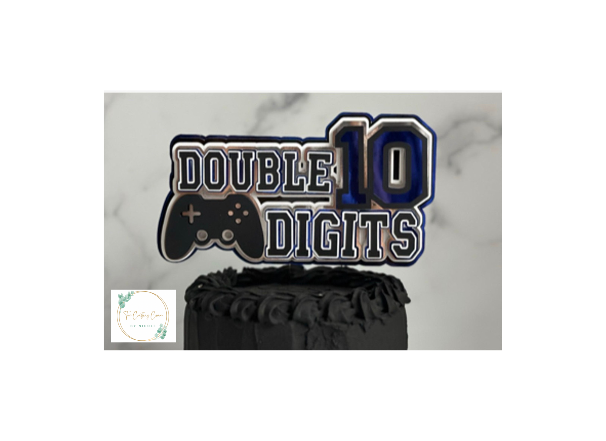 Gamer's Double Digit Cake Topper