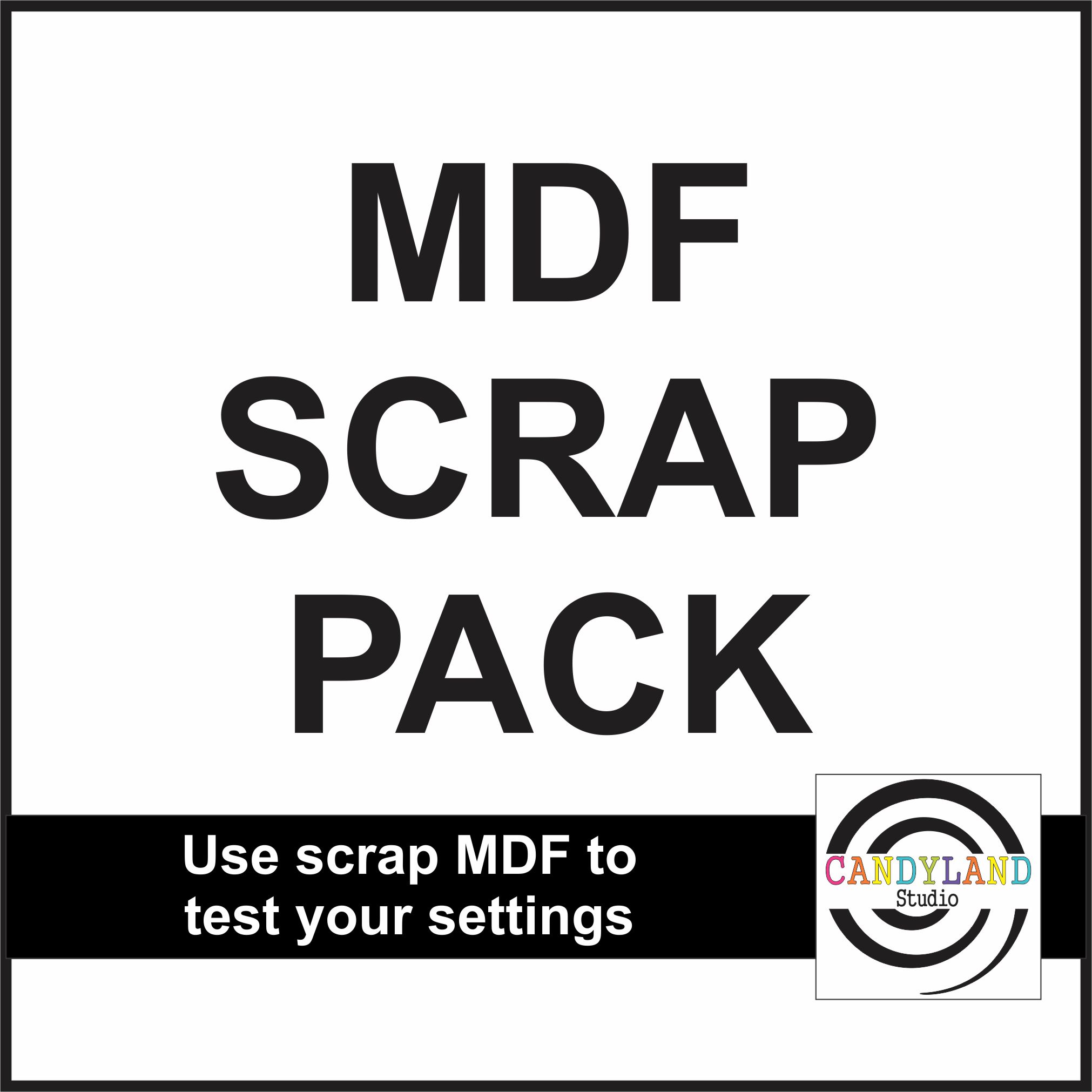 UNISUB Sublimation MDF Scrap Pack to Test Settings