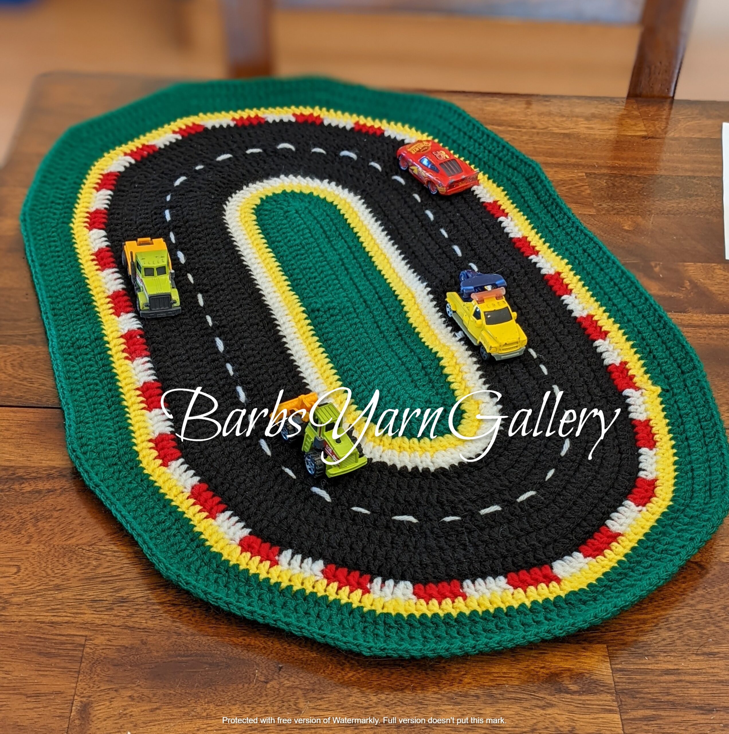 Crochet Car Race Track