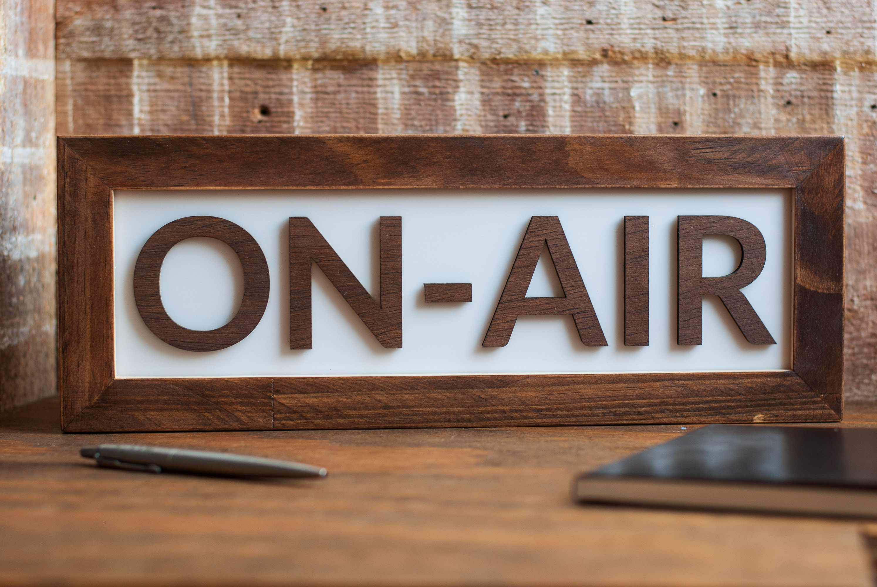 On Air LED Lightbox Sign for Recording Studio or Home Decor