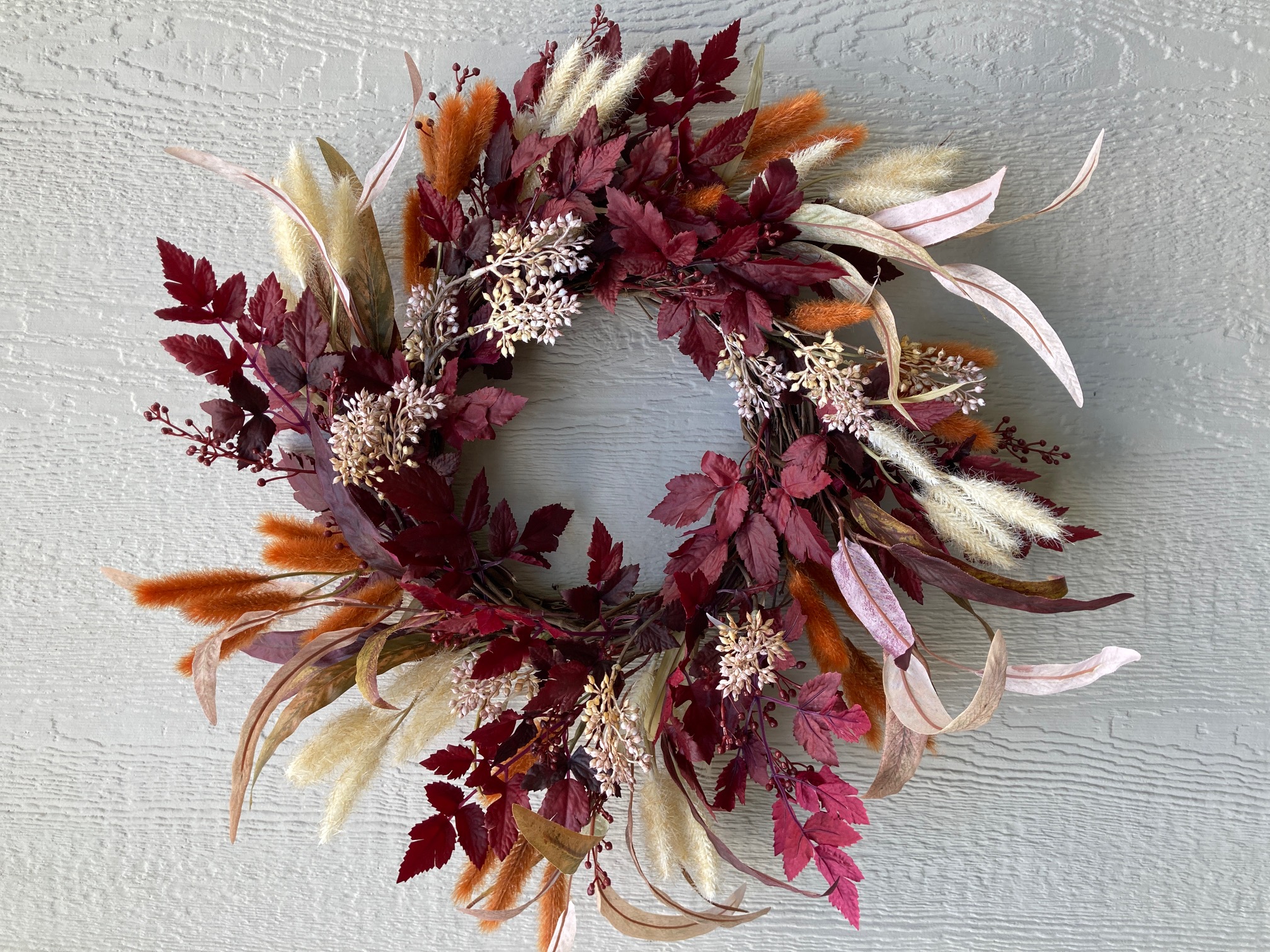 Home & Living :: Home Decor :: Wreath & Door Hangings :: Fall Maroon ...
