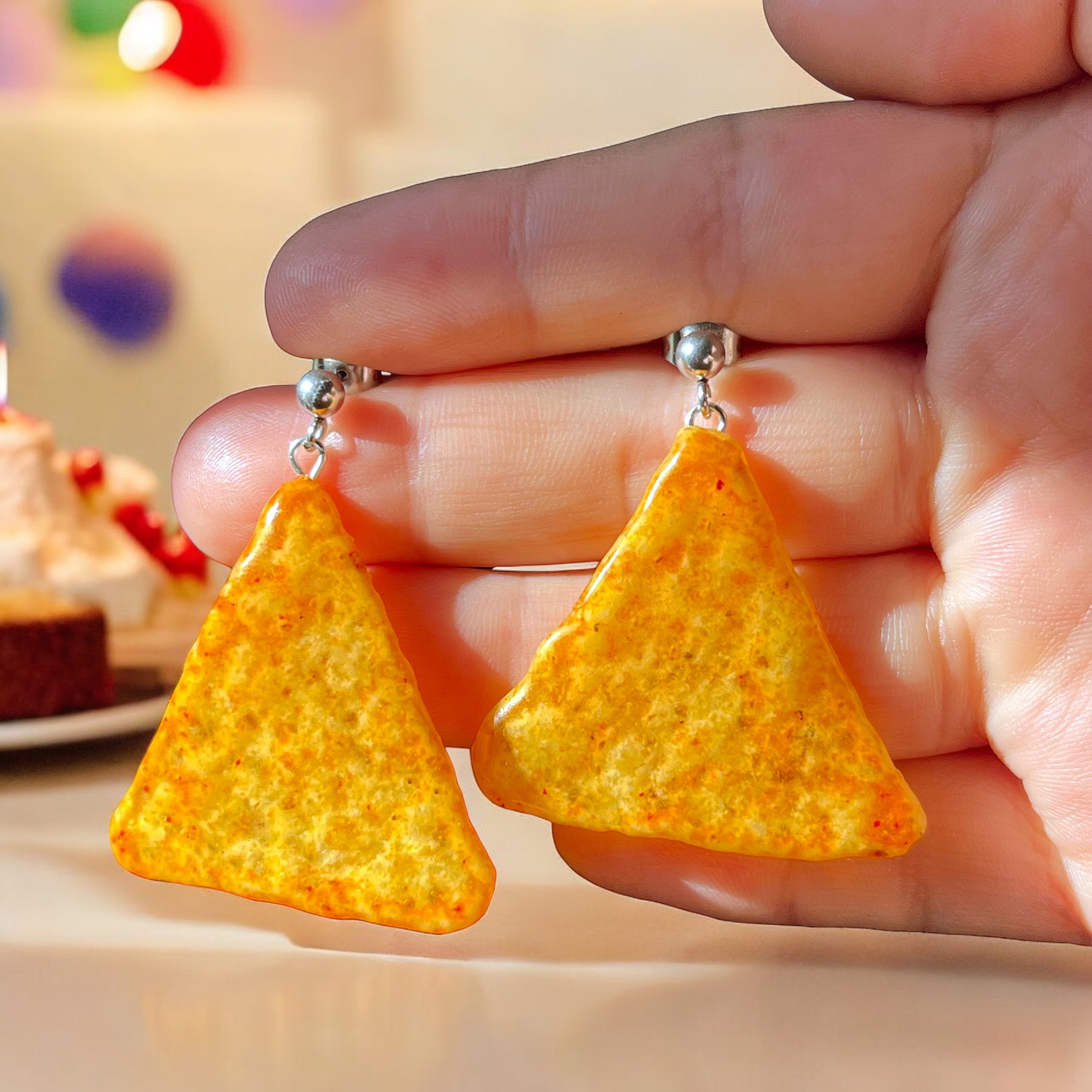 Jewelry :: Earrings :: Mini Nacho Cheese Earring