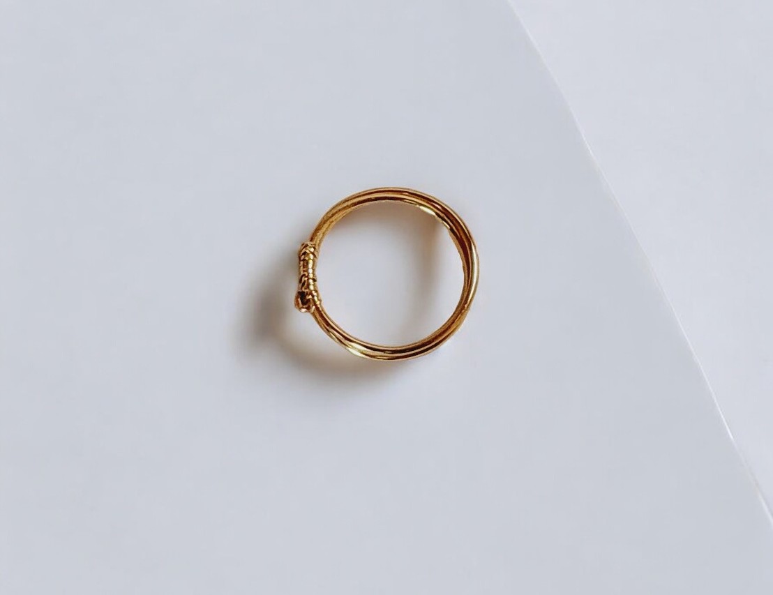 Jewelry :: Golden Wire Wrapped Band Ring