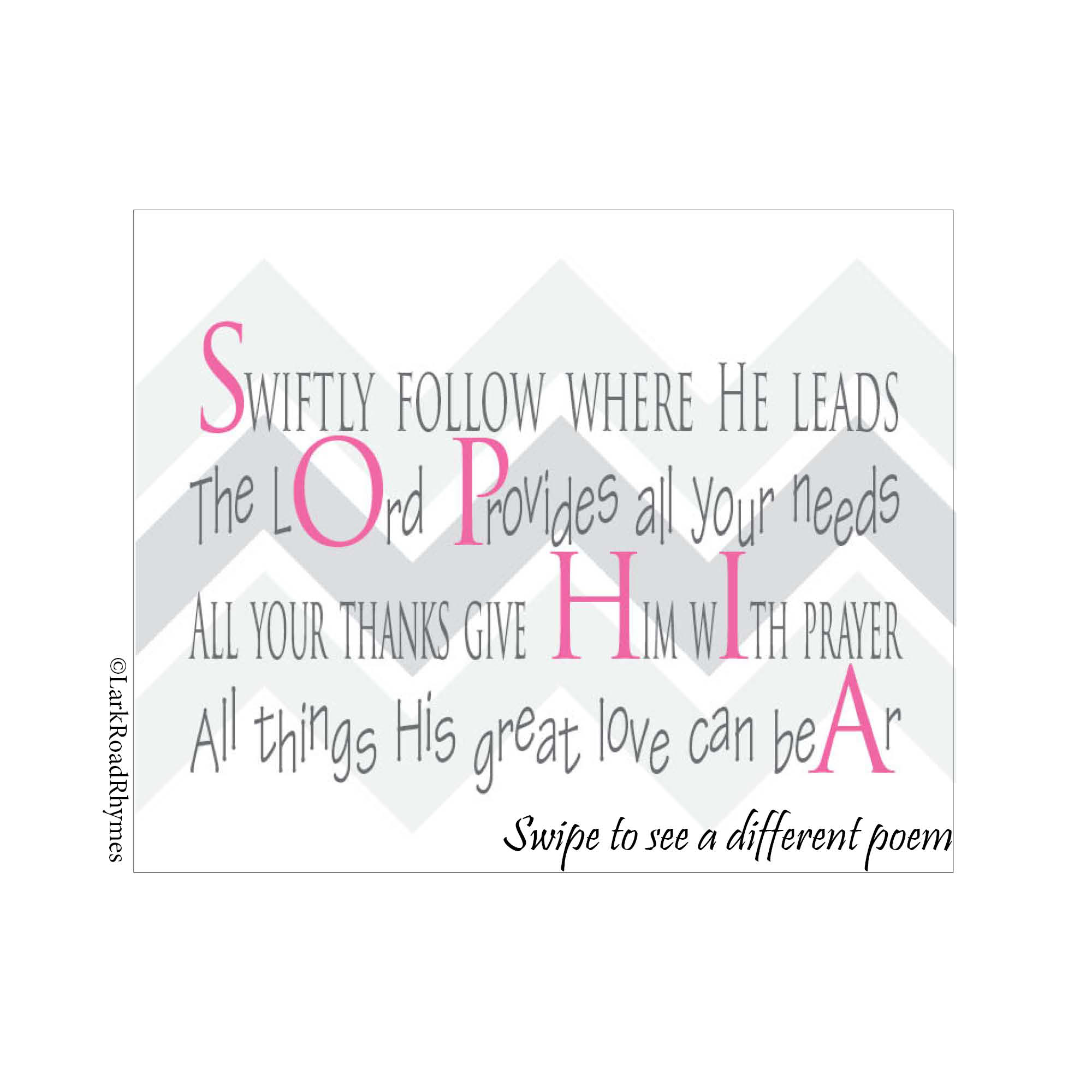 Personalized :: For Kids :: Baptism Gift Girl, 8x10 Name Poem For ...