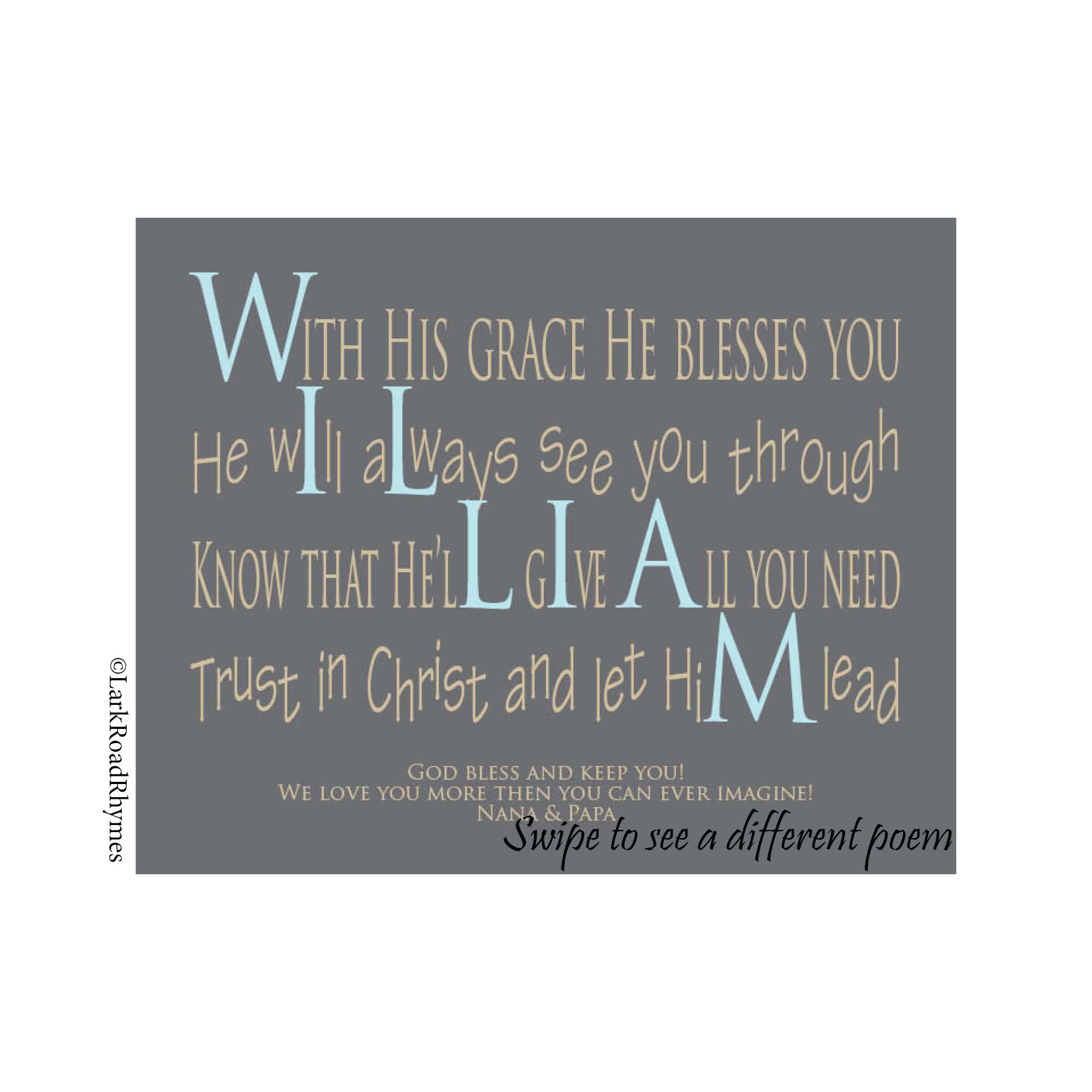 Home & Living :: Baby & Kids :: Nursery Decor :: Personalized Godson ...