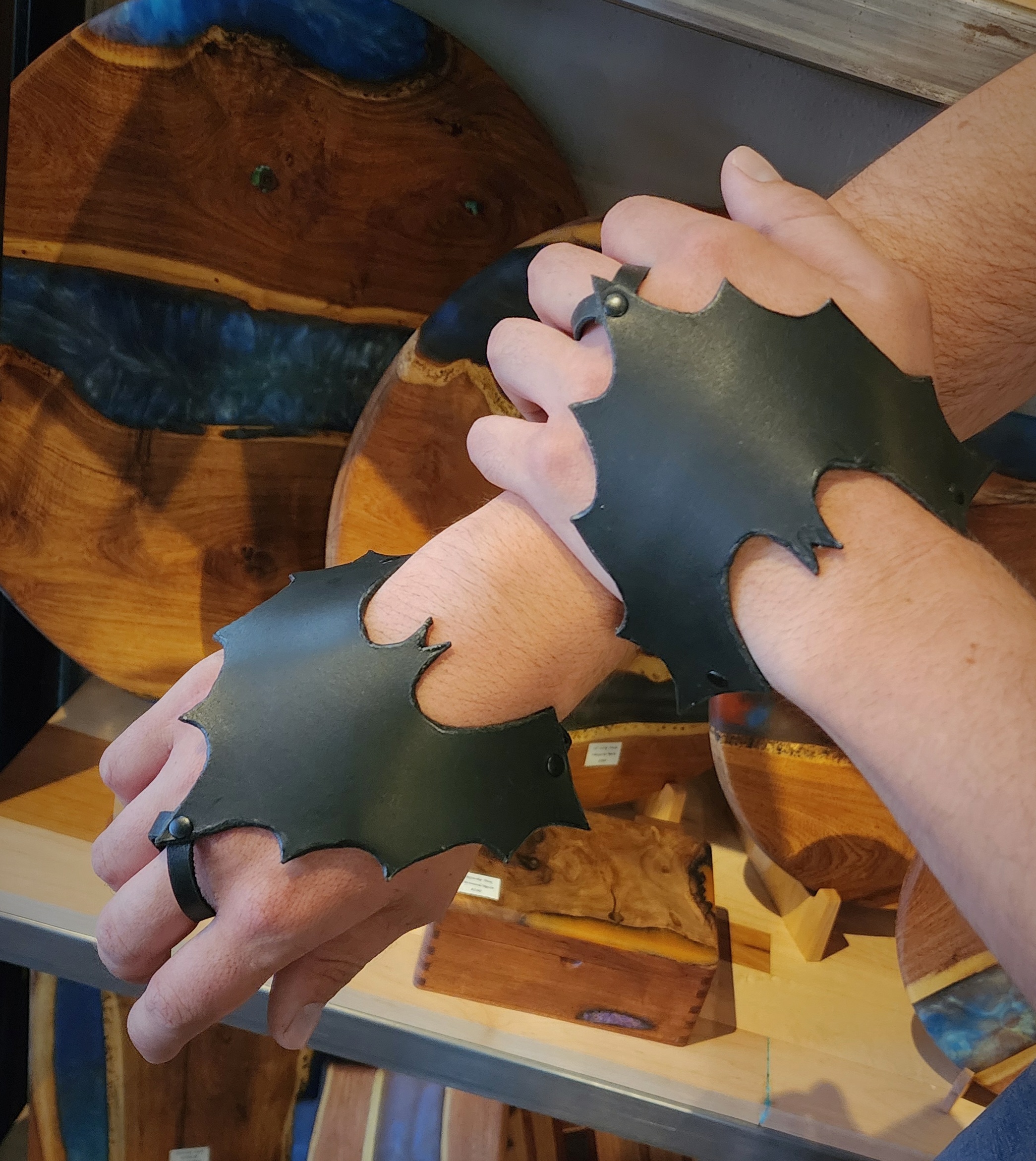 Holiday & Seasonal :: Halloween :: Giant Vampire Bat leather bracelet ...