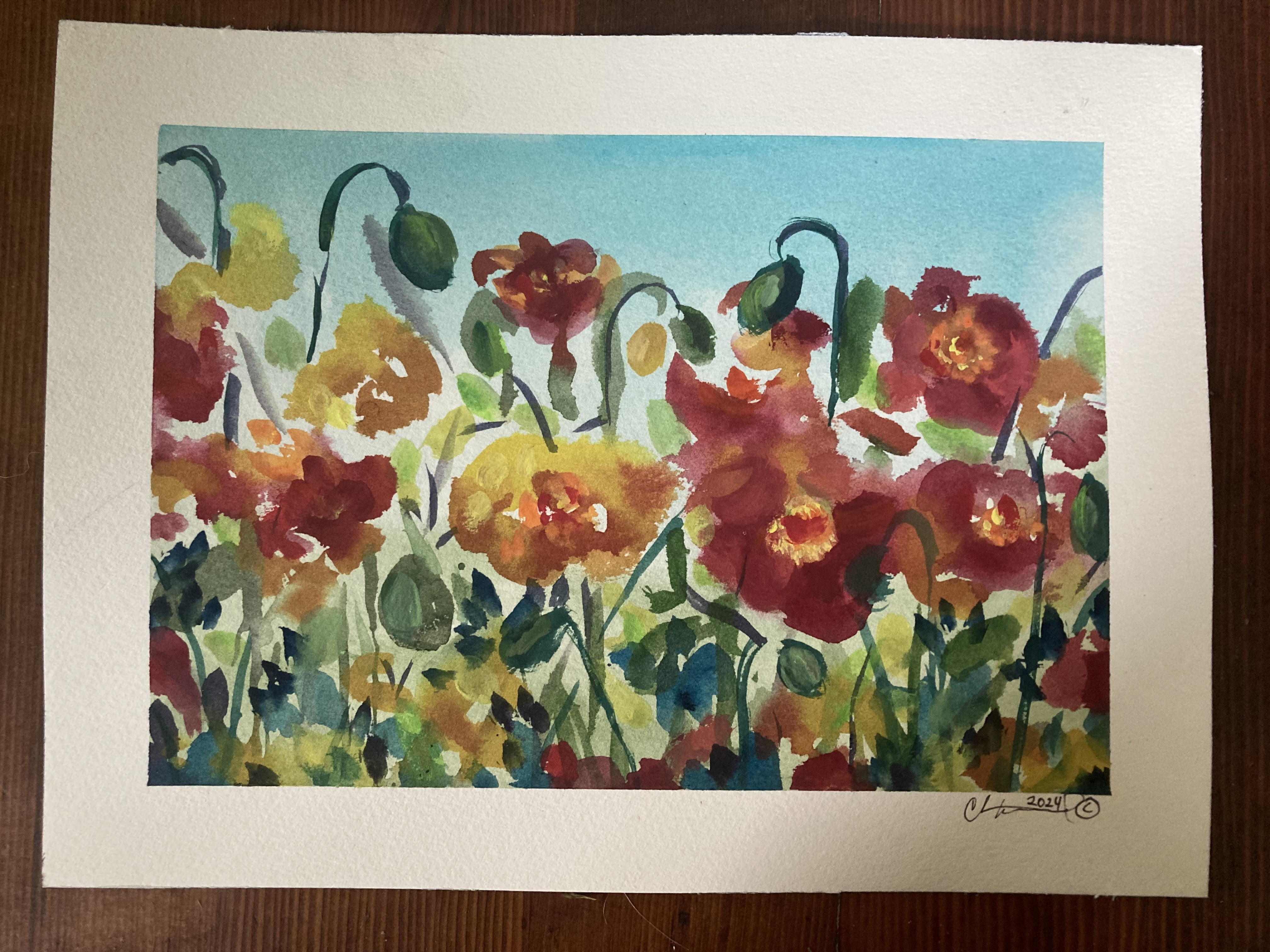 Fine Art & Collectibles :: Painting :: Flowers Original Chris Wakefield ...