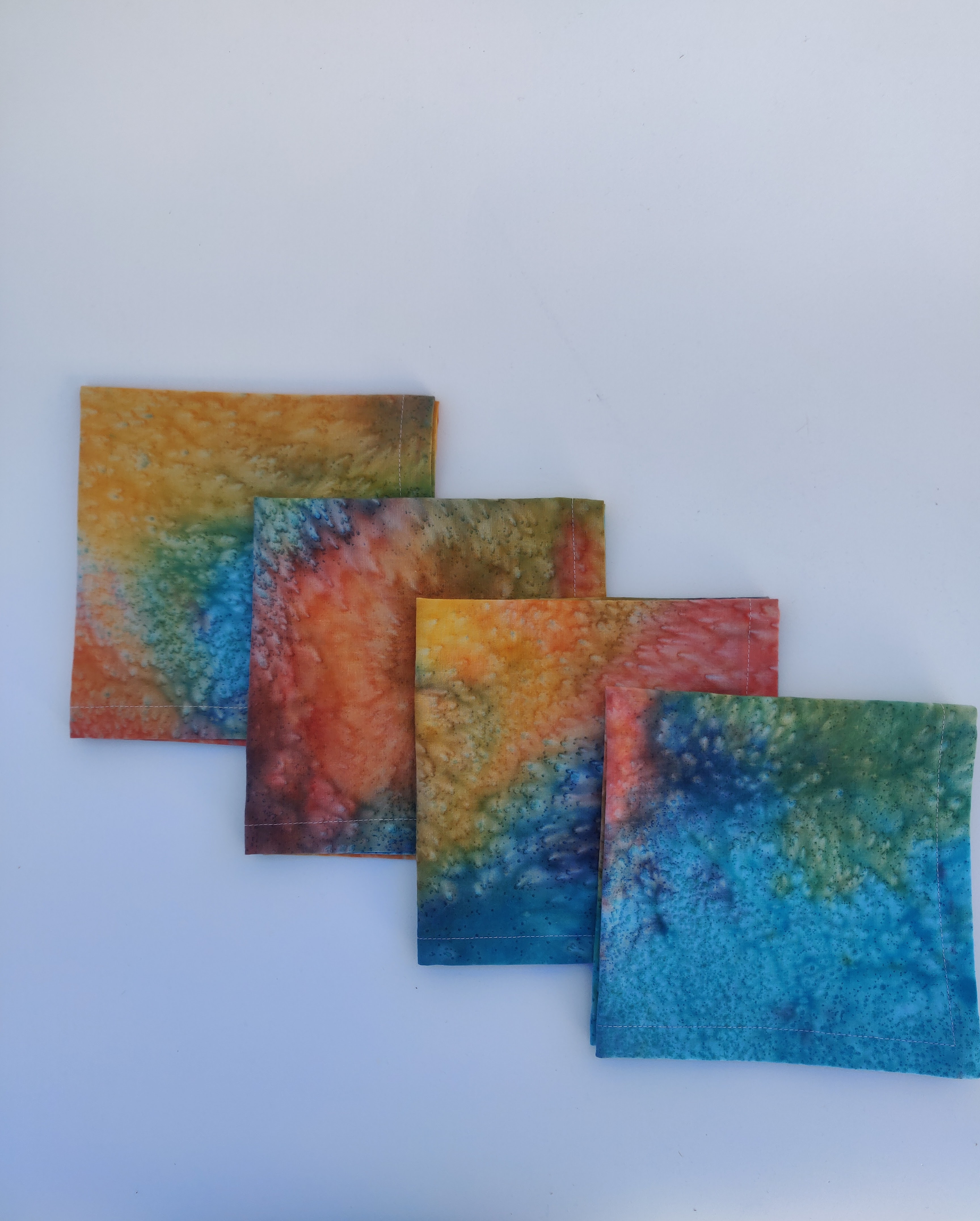 Handmade Eco-friendly Cloth Napkins |100% Cotton Fabric| Set of 4