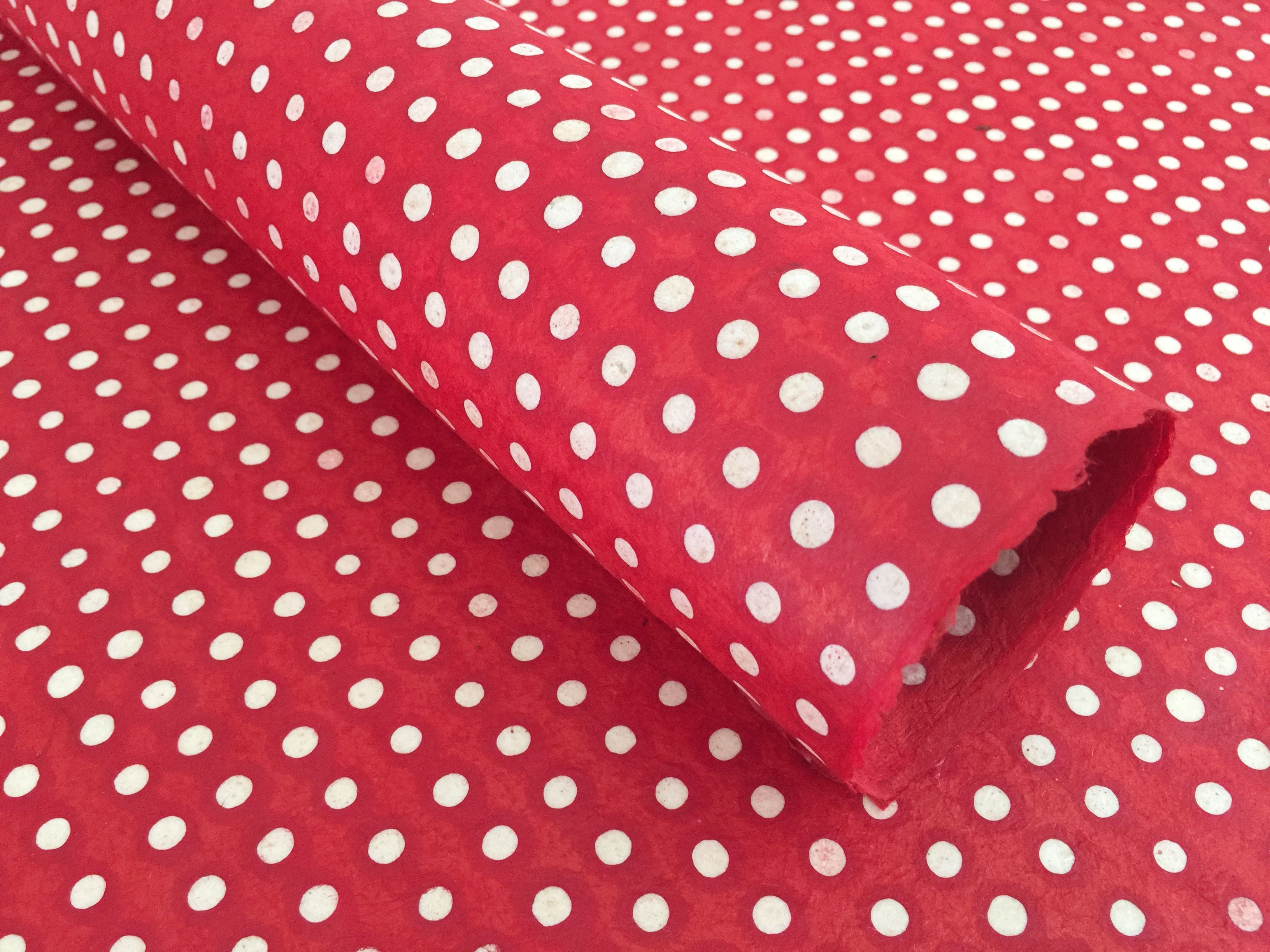 Batik Gift Wrapping Papers, Polka Dots, Luxury Paper