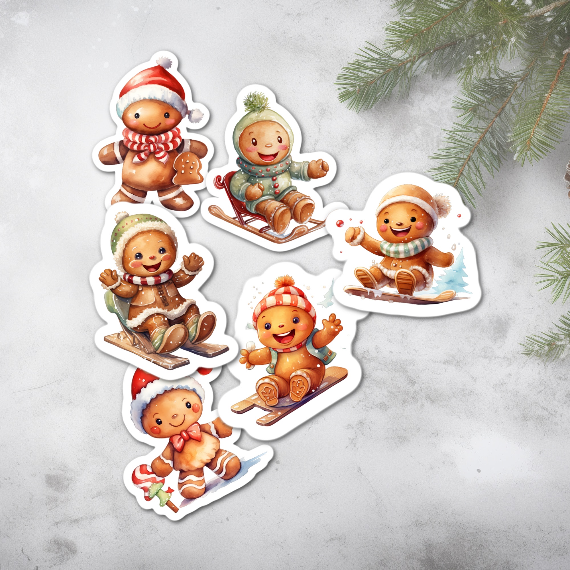 Holiday & Seasonal :: Christmas :: Whimsical Gingerbread Man Gift Tags ...