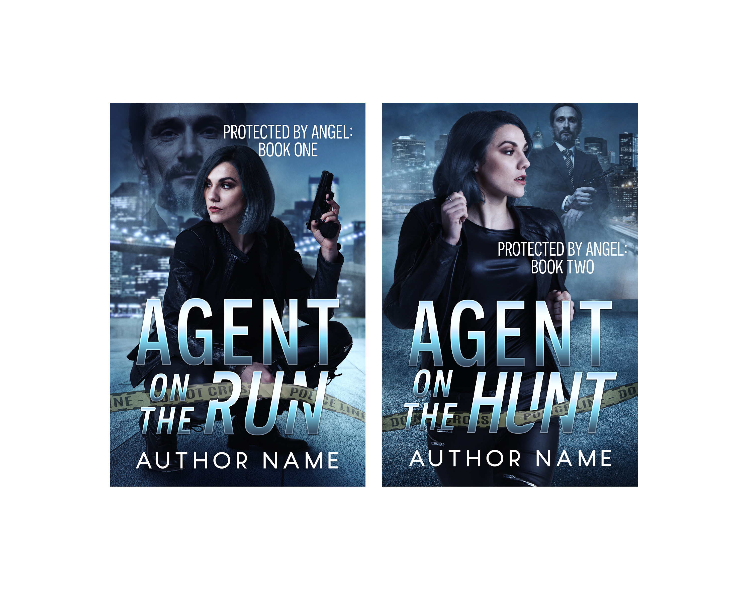 Action Thriller Premade Book Cover with a Female Main Character