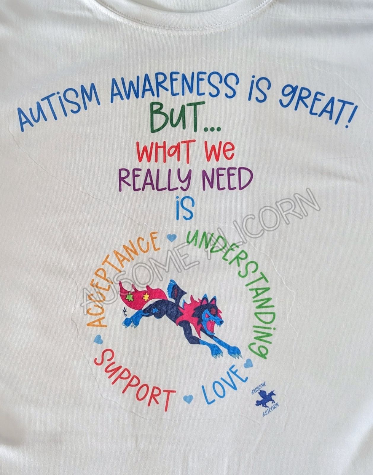 Clothing & Accessories :: CLEARANCE! Autism Awareness & Acceptance Wolf ...