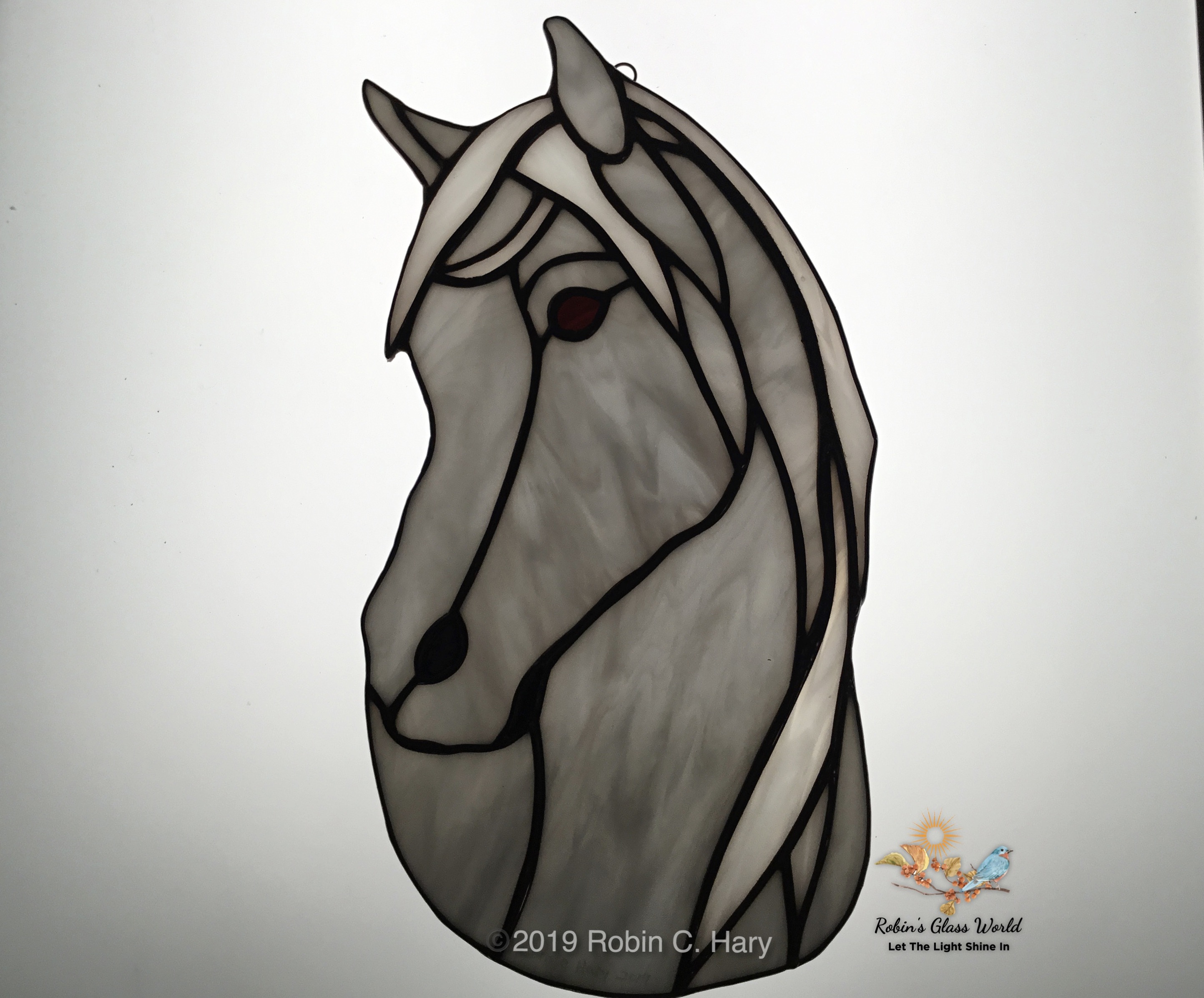 Arabian Horse Handmade Stained Glass Suncatcher