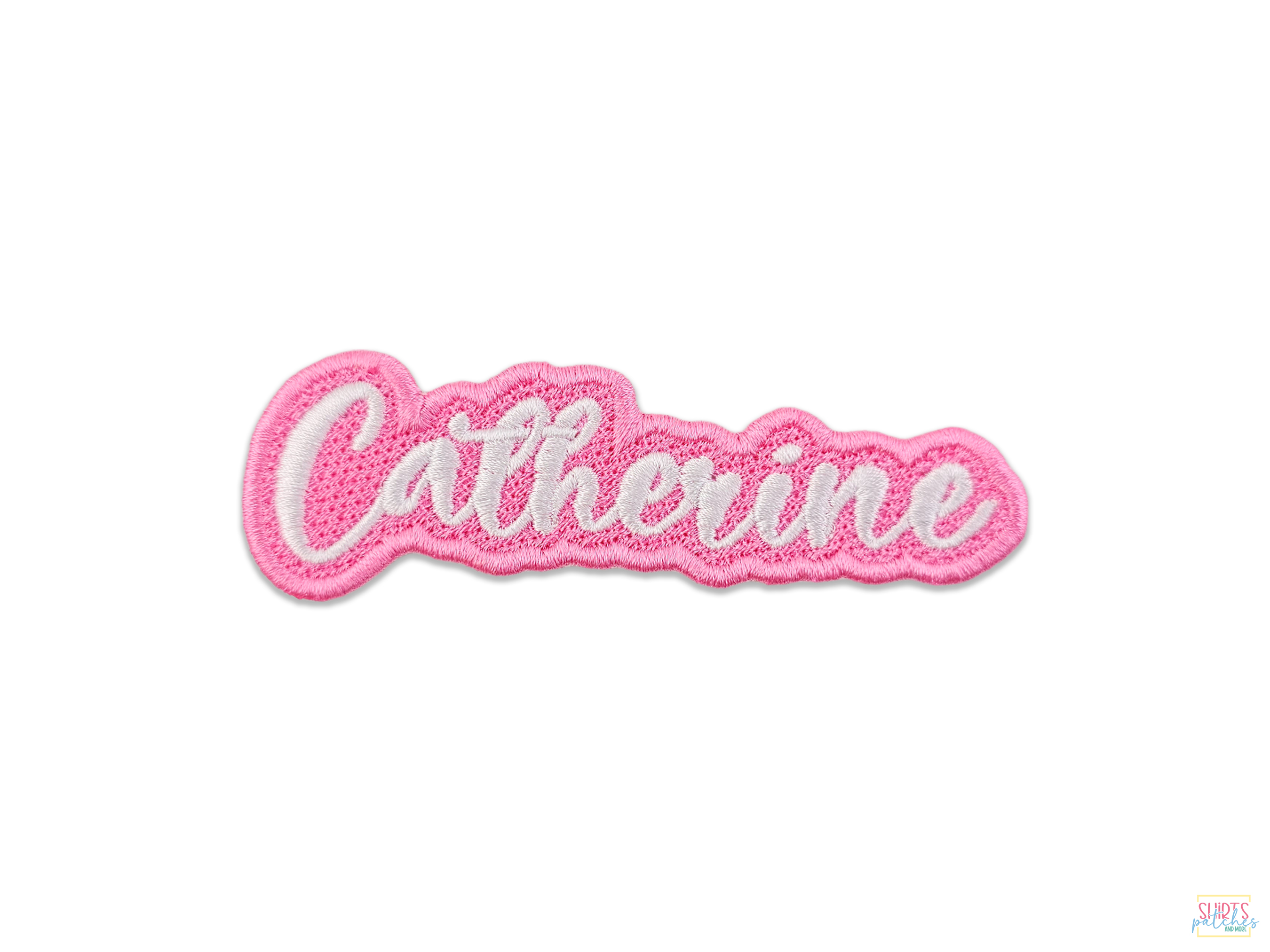 Custom Catherine Embroidered Name Patch – Felt Iron-On or Sew-On