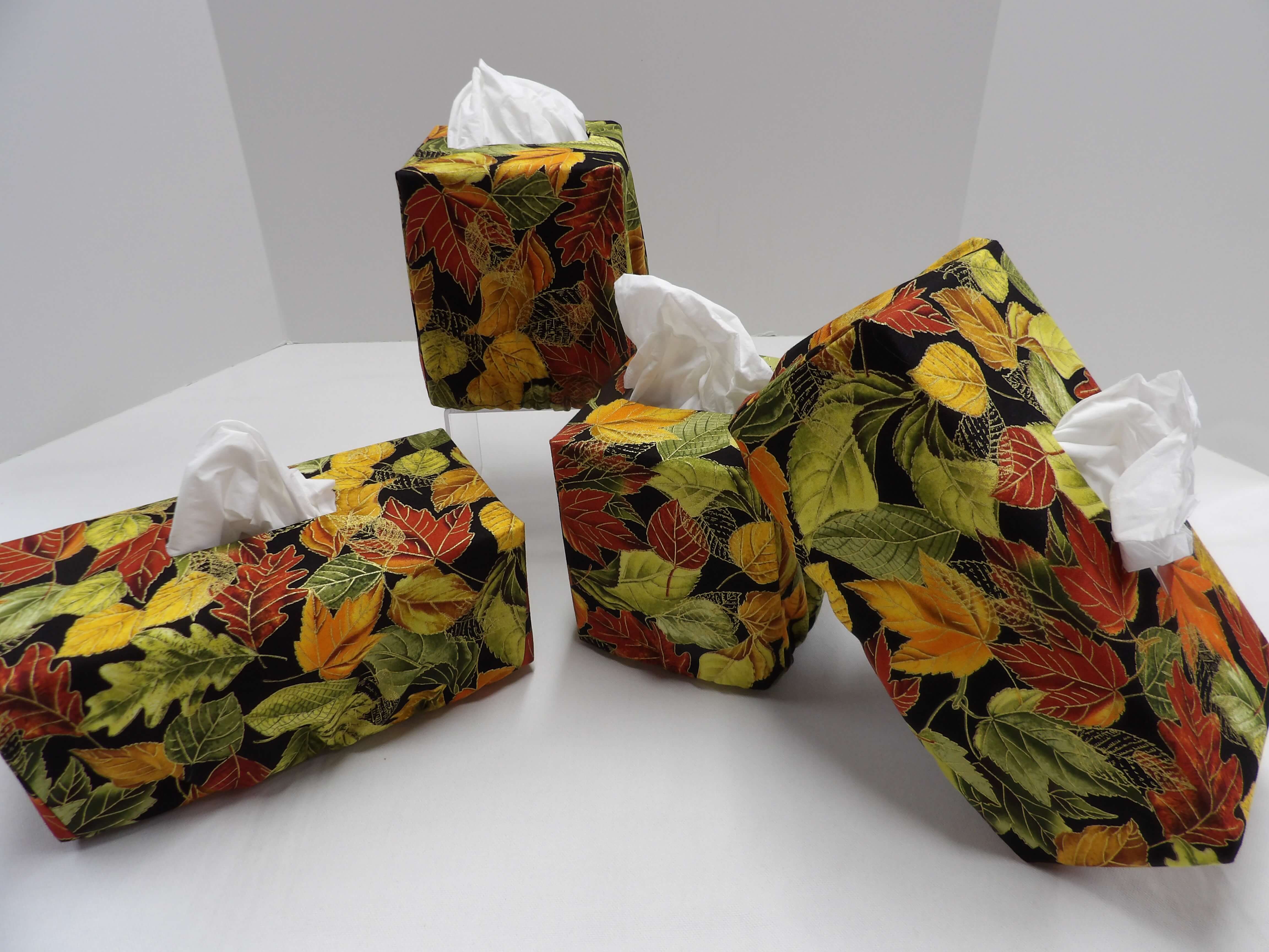 Home & Living :: Home Decor :: 1727 Autumn Leaves tissue box covers ...