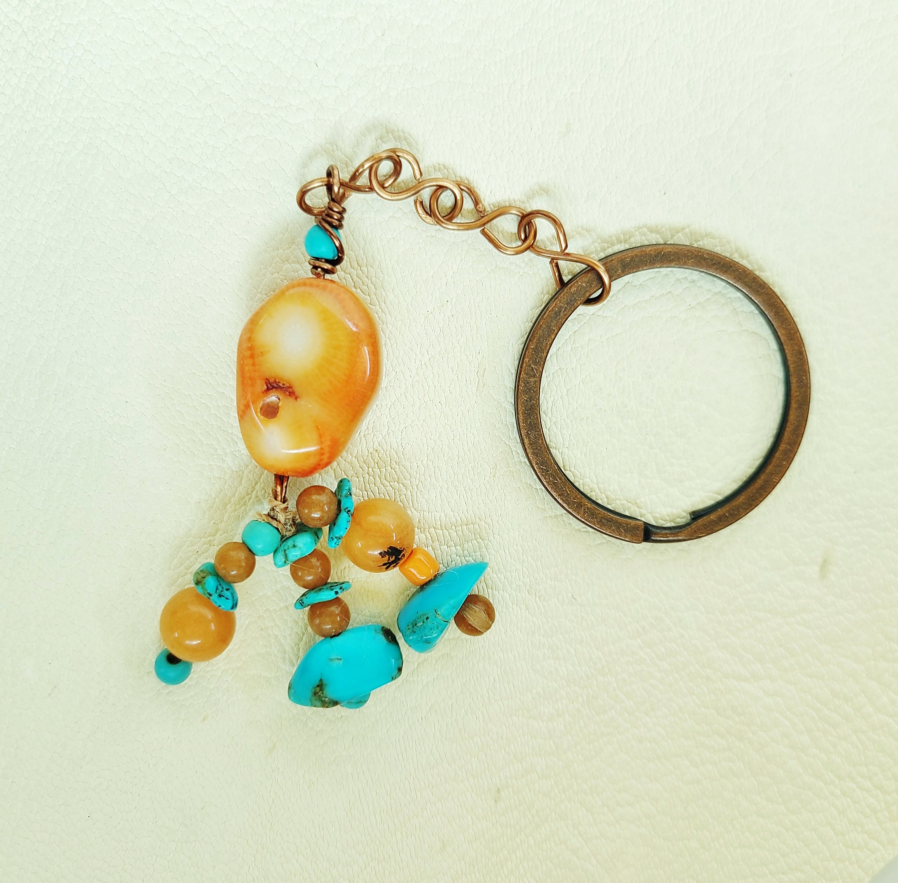 Clothing & Accessories :: Keychains & Lanyards :: Orange Coral Dangle ...