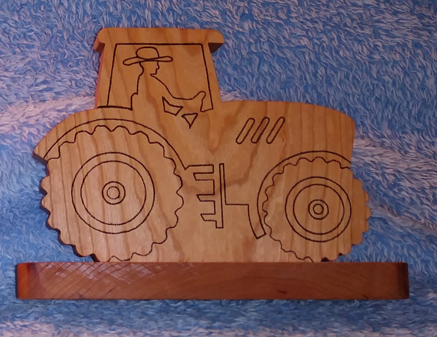 Home & Living :: Home Decor :: Gent on a Tractor Shelf Display