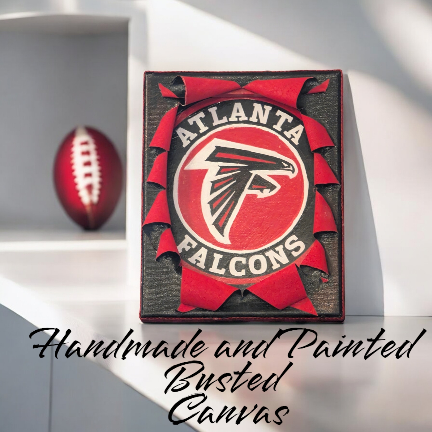 Home & Living :: Wall Decor :: Wall Hangings :: Football Busted Canvas