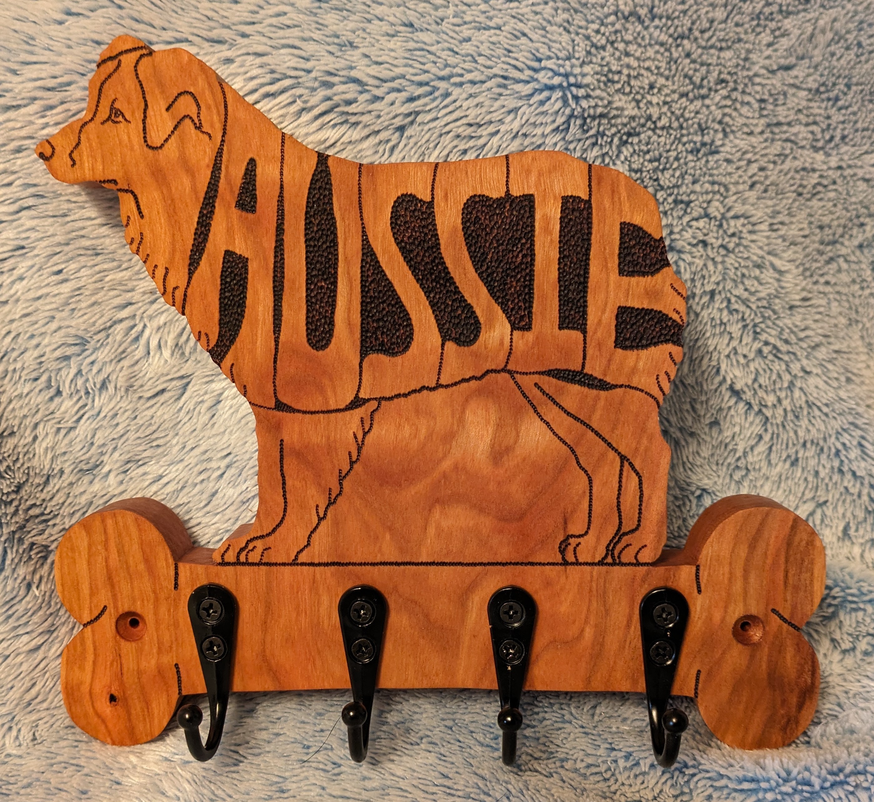 Home & Living :: Home Decor :: Aussie - Australian Shepherd Key/Leash