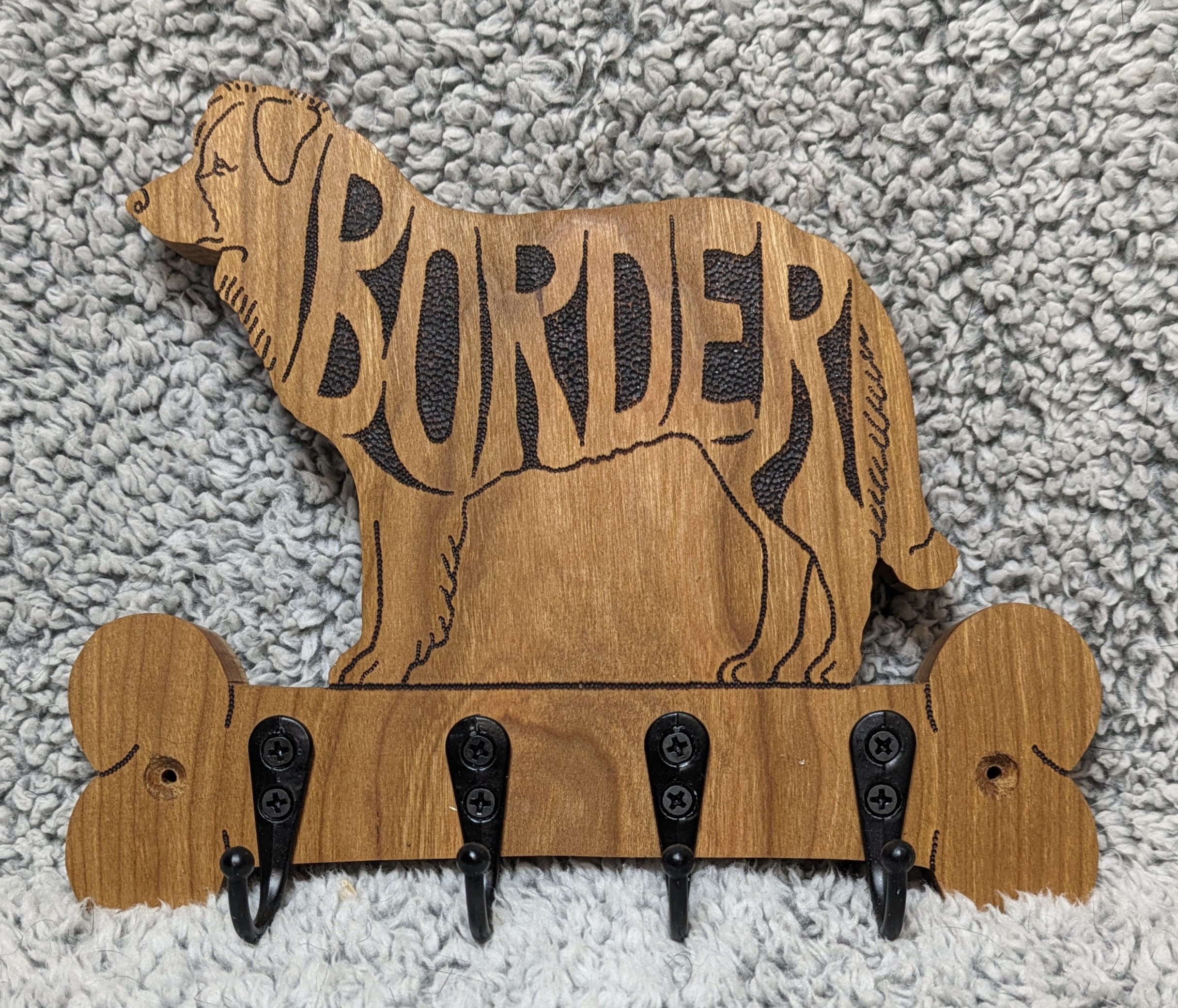 Home & Living :: Home Decor :: Border Collie Key/Leash Holder