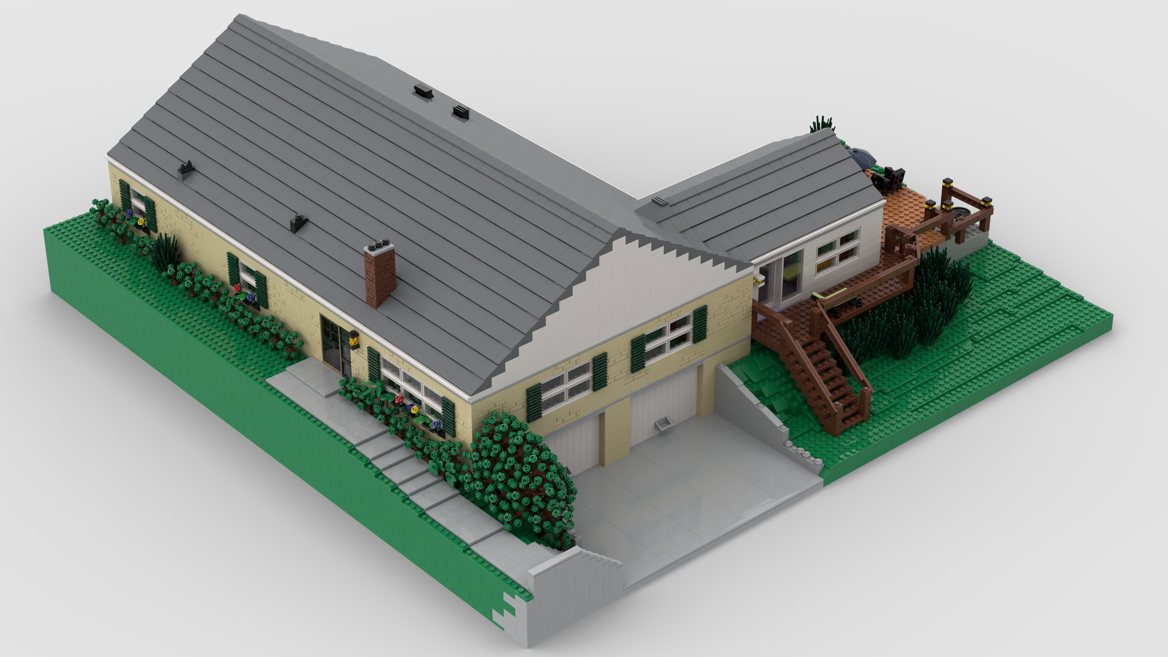 Personalized :: For the Family :: Custom Lego Home Model - Limited Yard ...