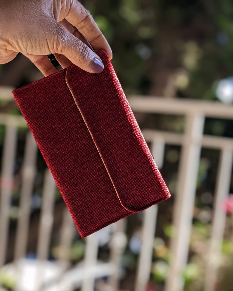 Red Wallet with Inner Card Pocket