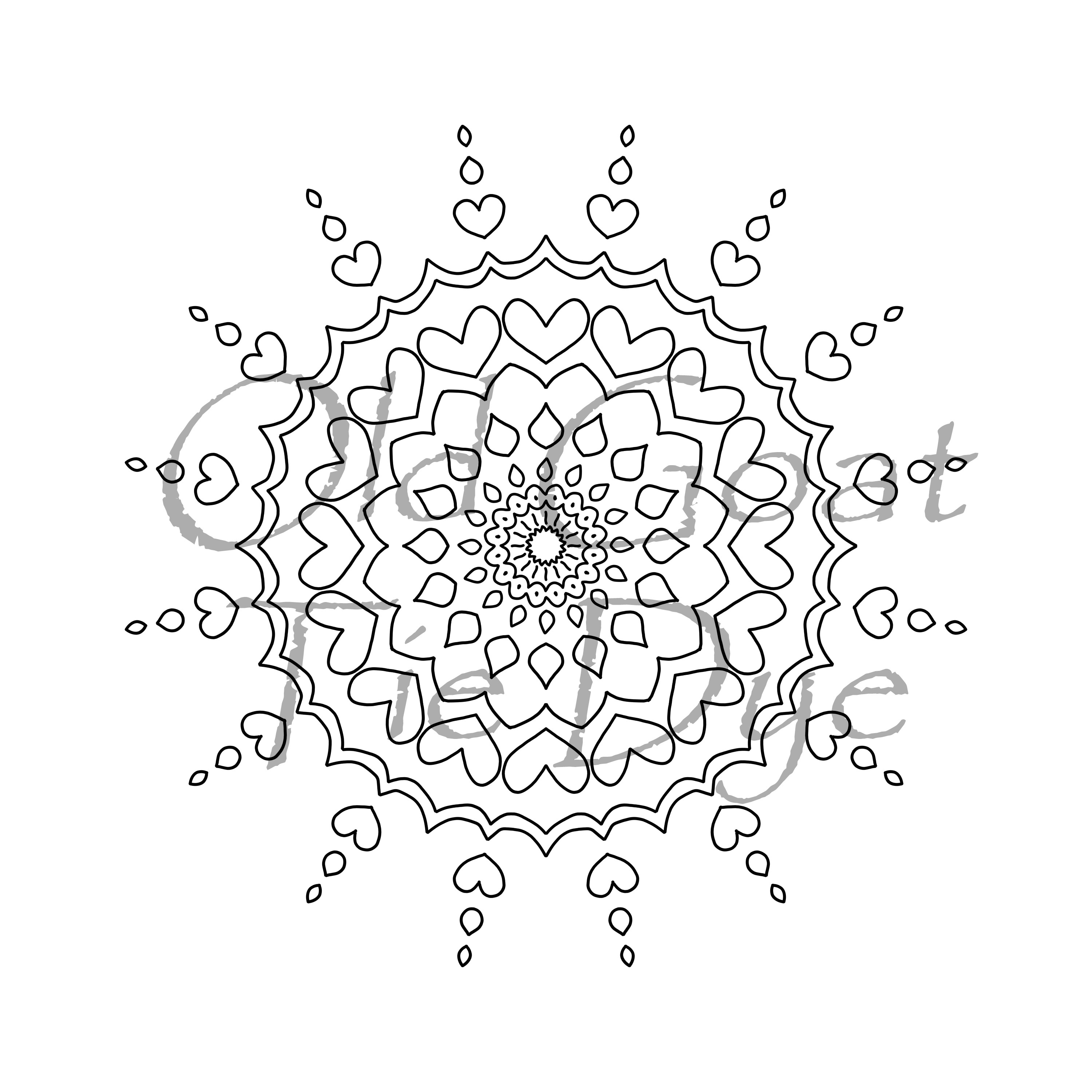 Mandala Coloring Page - Set of Eight
