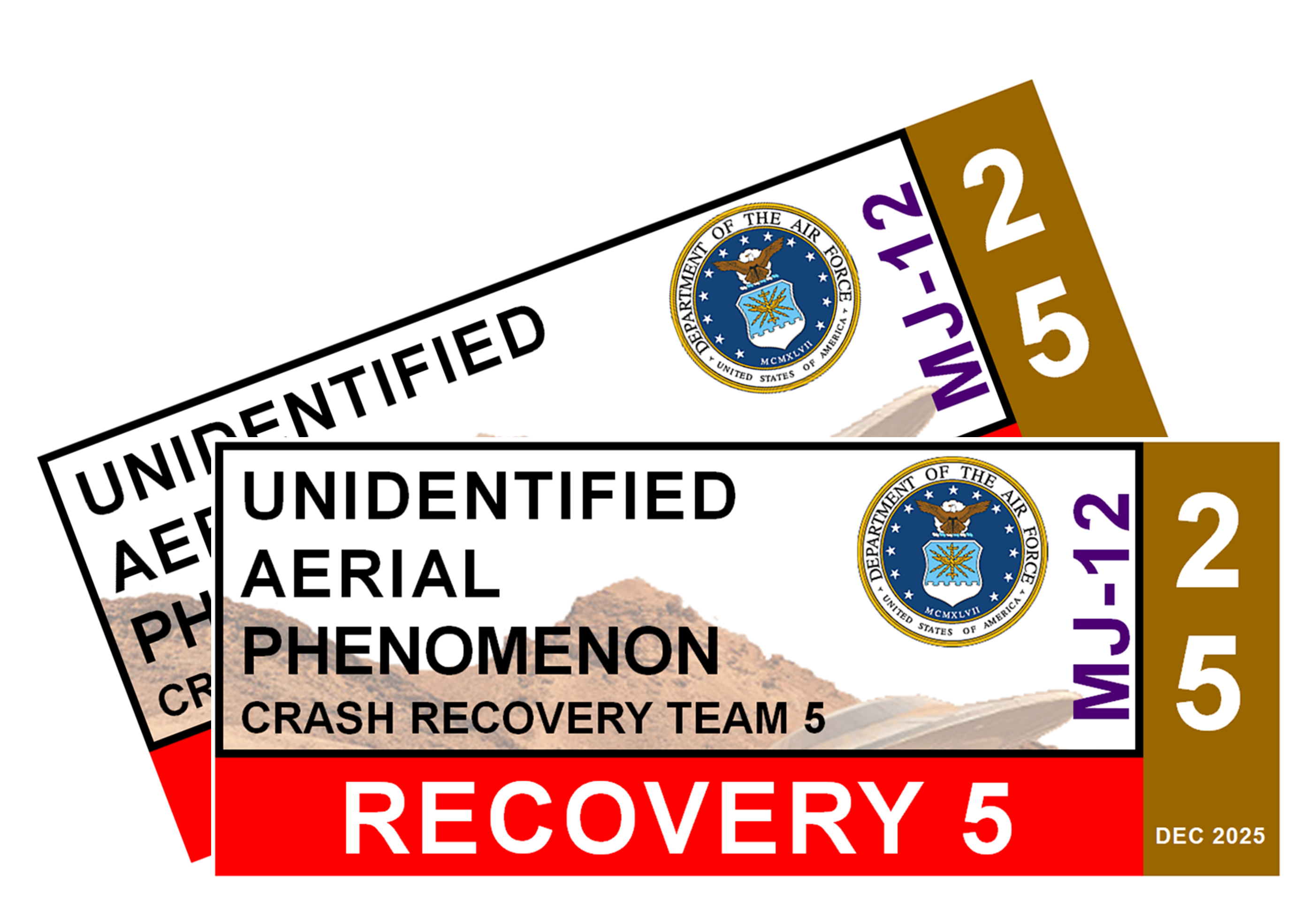 Home & Living :: Decals & Stickers :: 2025 UAP UFO Crash Recovery ...