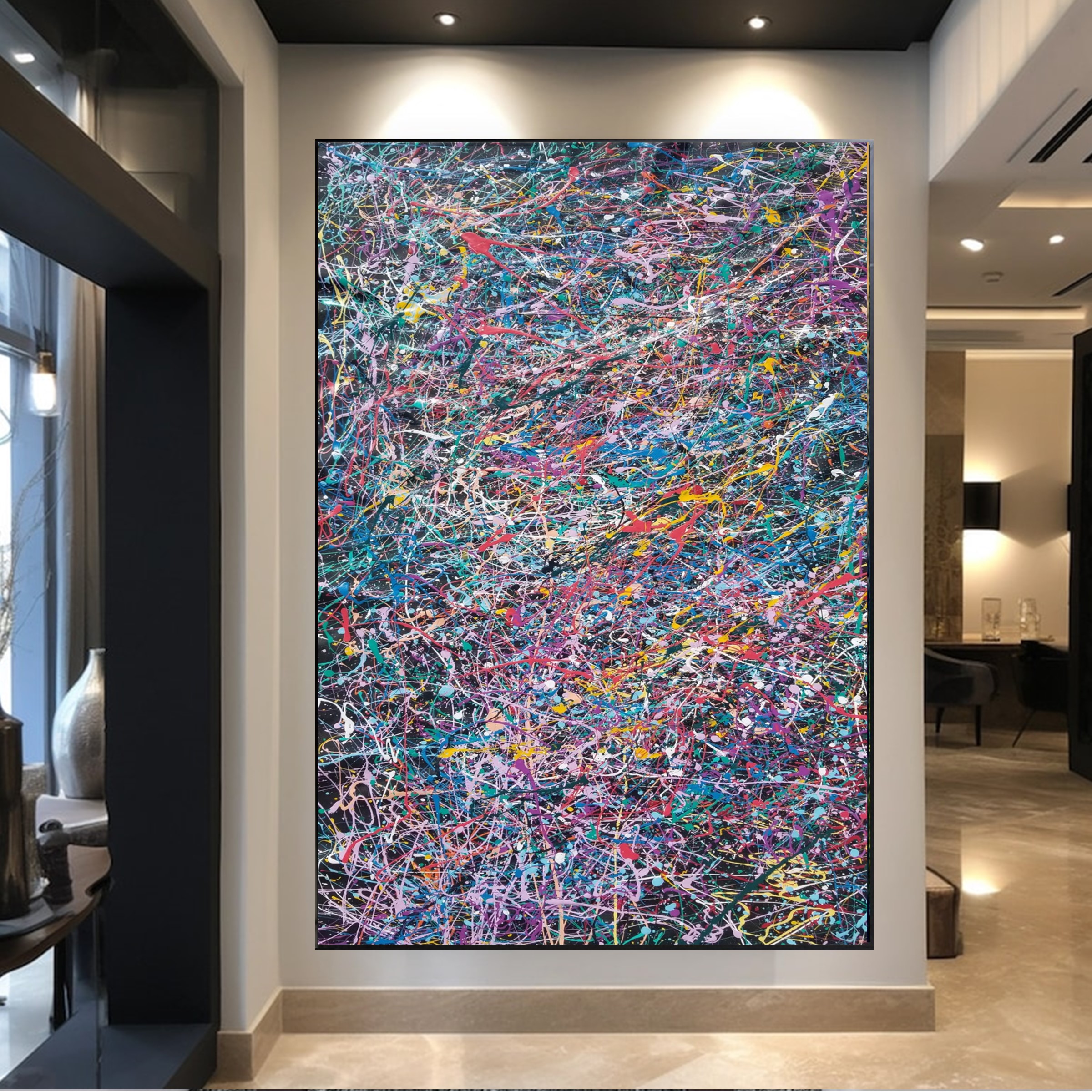 Sale Abstract Caribbean HANDMADE 60H X 48W Original Painting