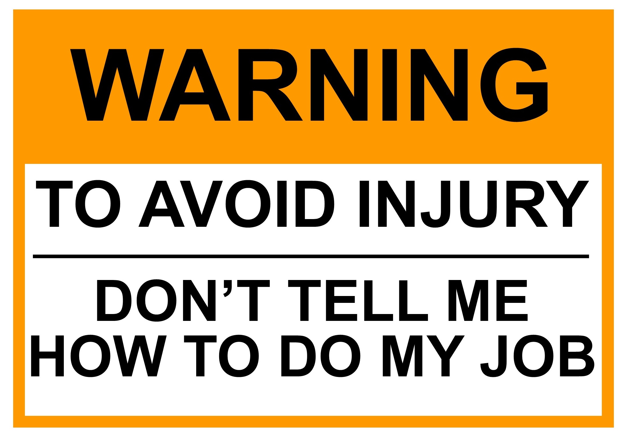 Home & Living :: Decals & Stickers :: Warning: To Avoid Injury - Don't ...