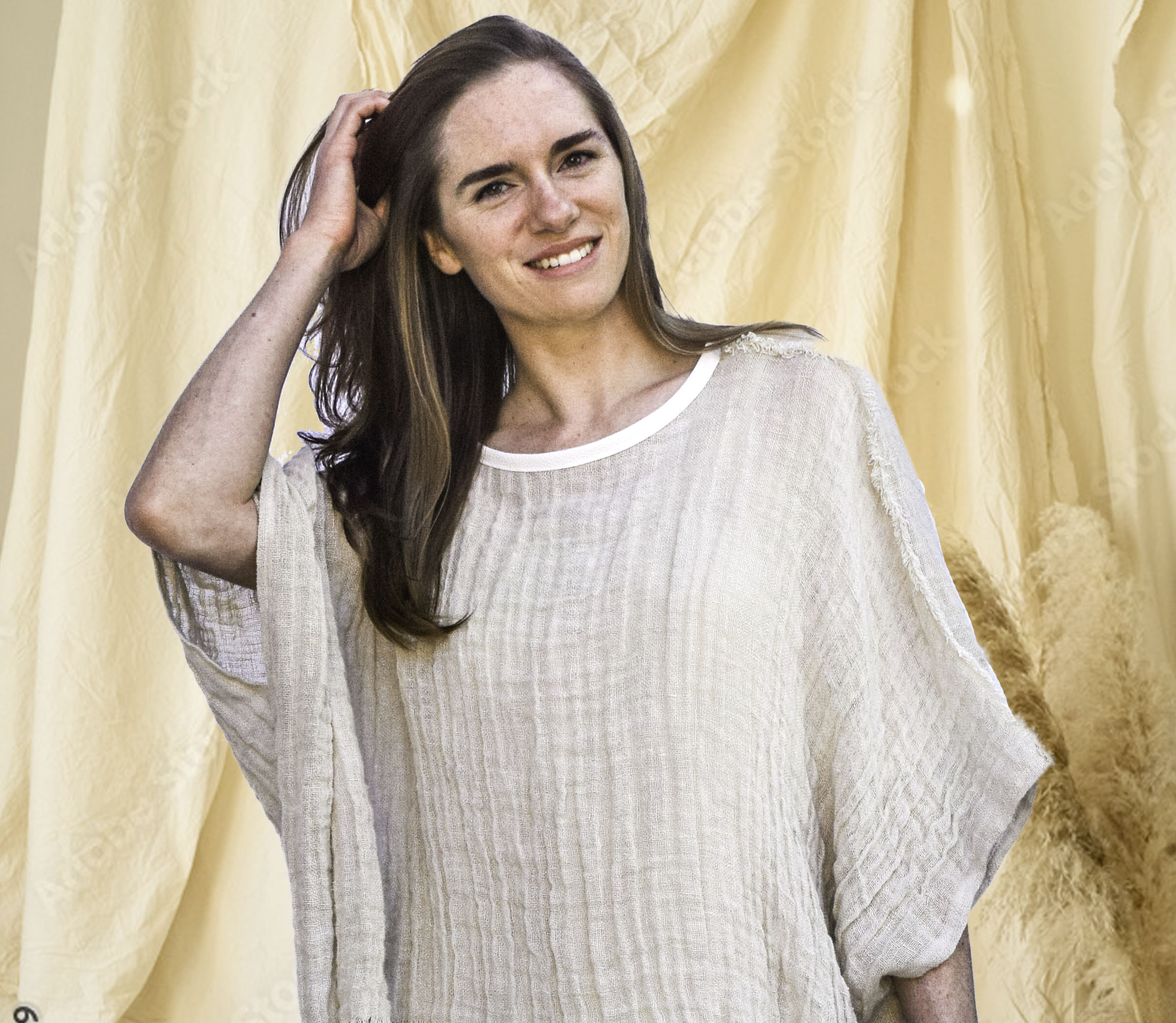 Clothing & Accessories :: Women's :: Carmen Linen Capelet in Cream w ...