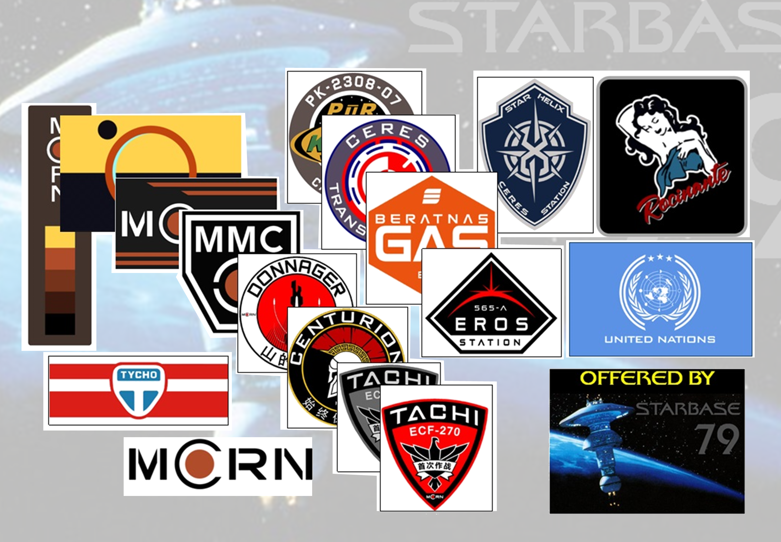 Home & Living :: Decals & Stickers :: Science Fiction Sticker Set of 17 ...