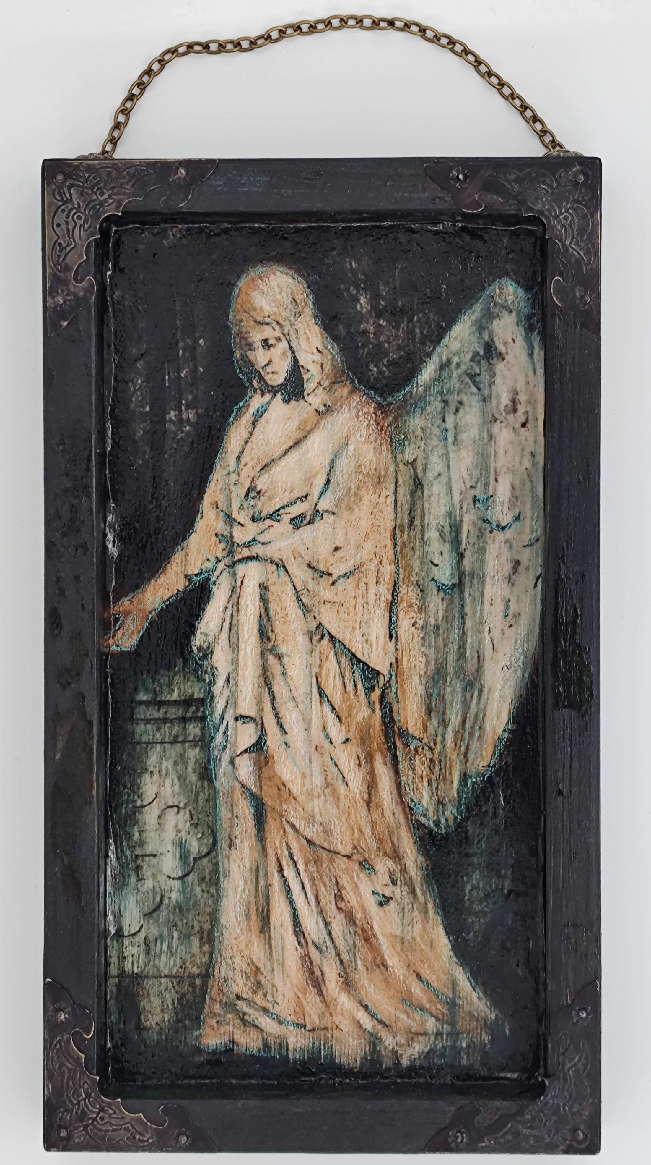 Art & Collectibles :: Mixed Media & Collage :: Gothic Angel, Mixed ...