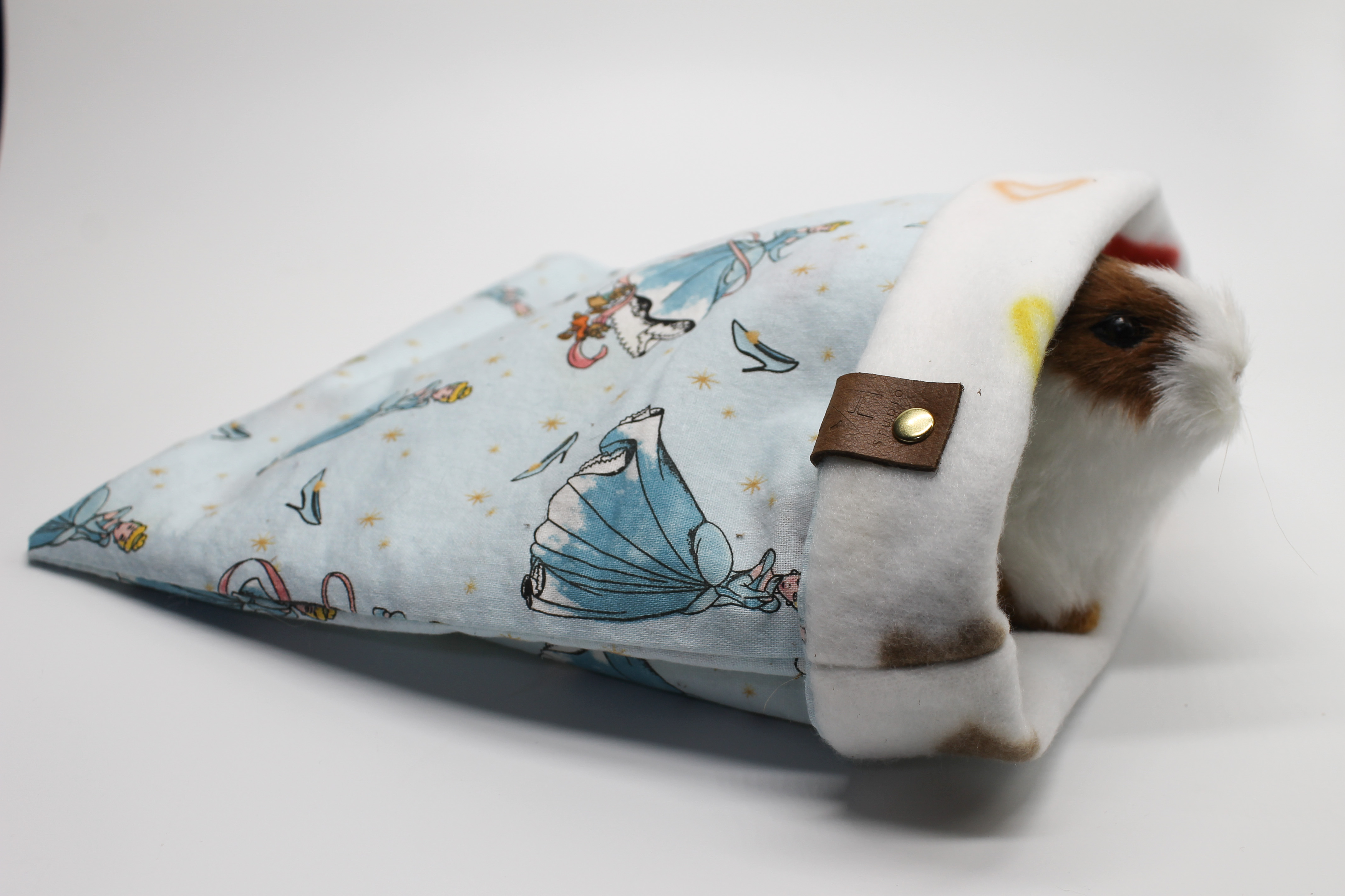 Small animal, fleece snuggle bag featuring princess theme
