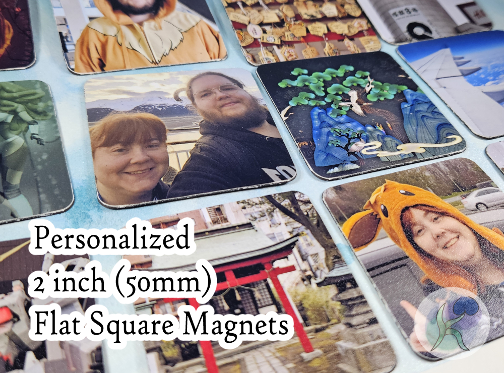 Home & Living :: Kitchen & Dining :: Magnets :: 2x2" Custom Square Flat ...