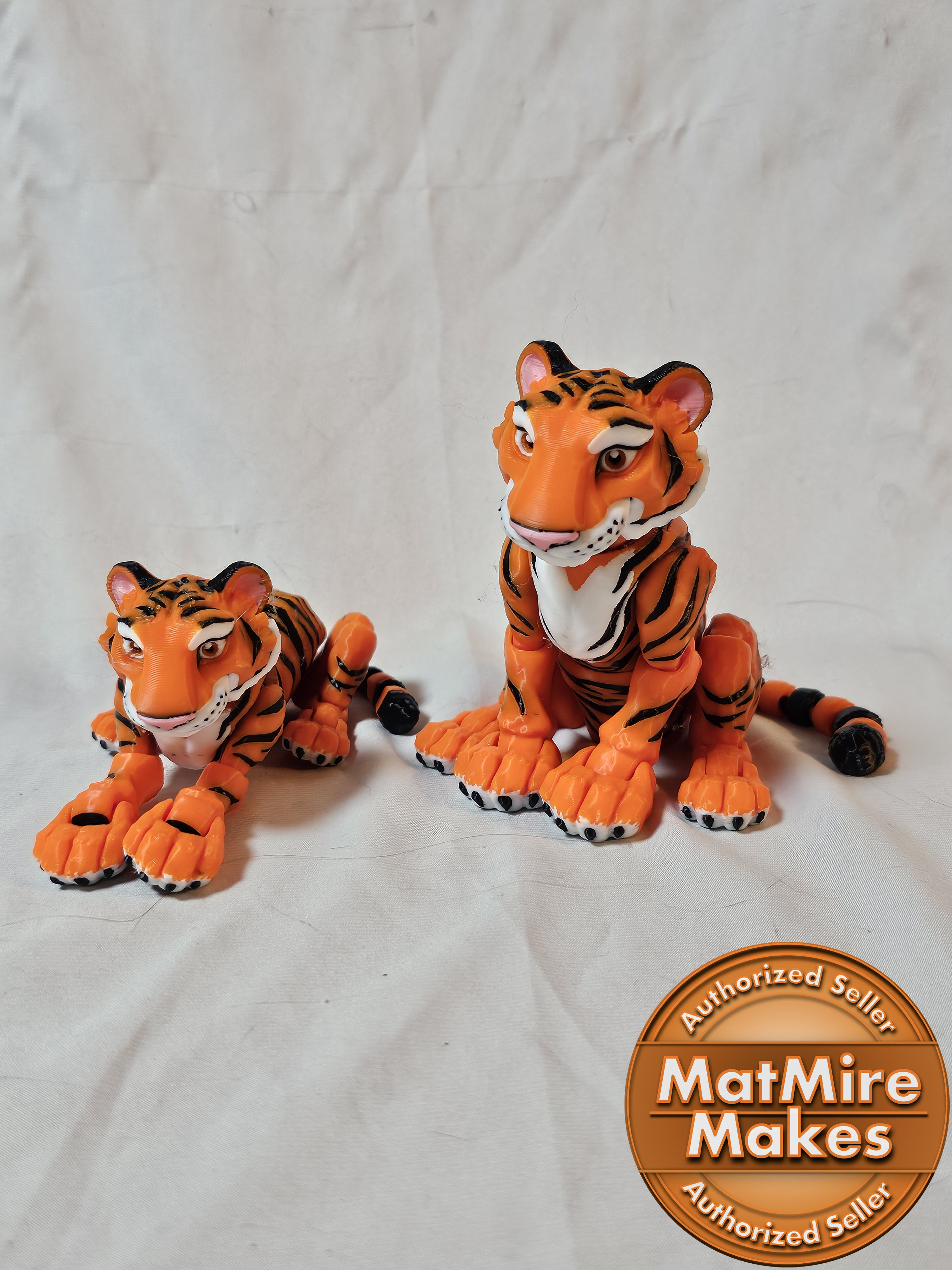Fun & Games :: Sensory Toys :: Desk Toys :: 3D-Printed Flexi Tiger