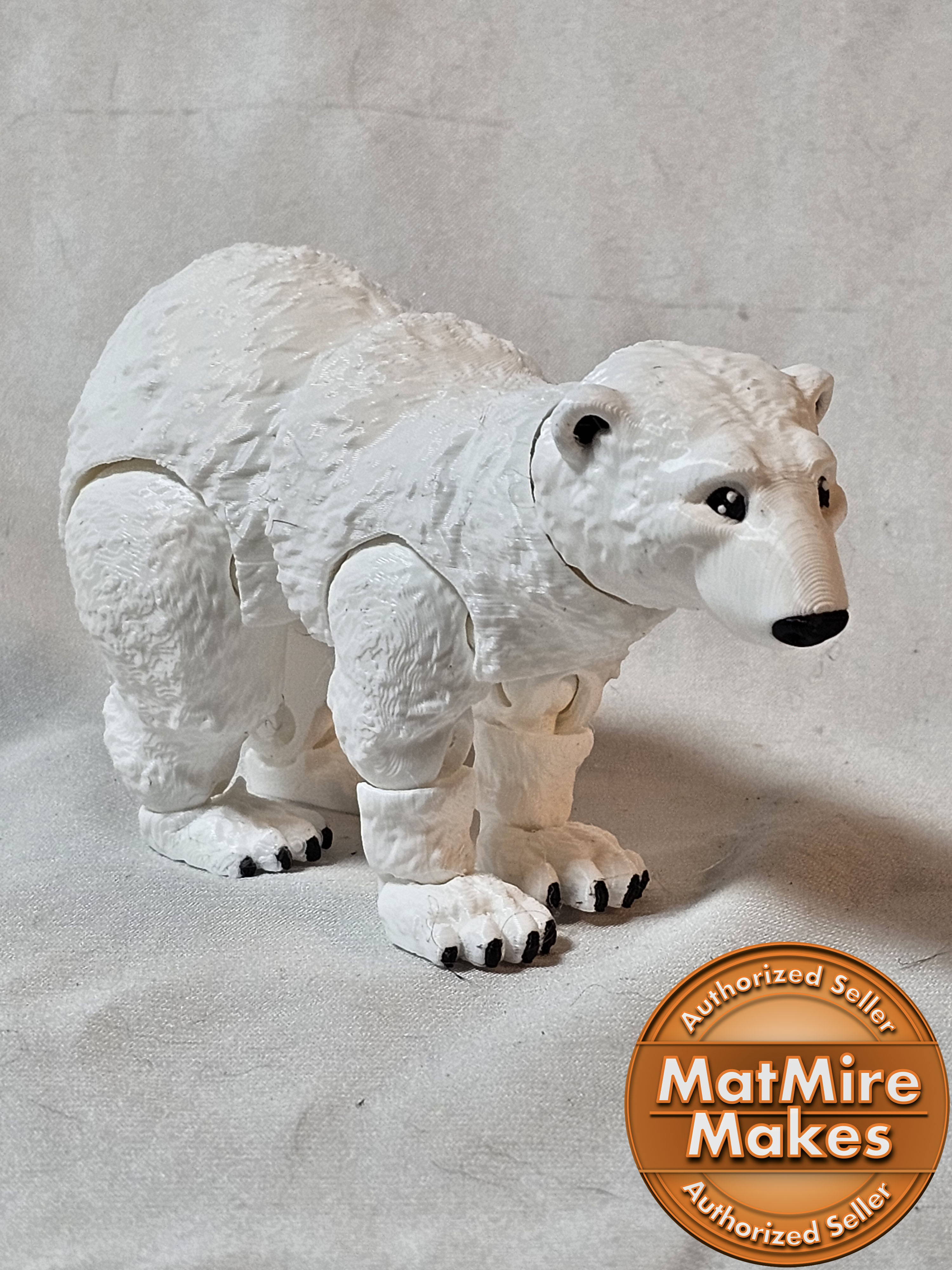 3D Articulated Prints :: 3D-Printed Flexi Polar Bear