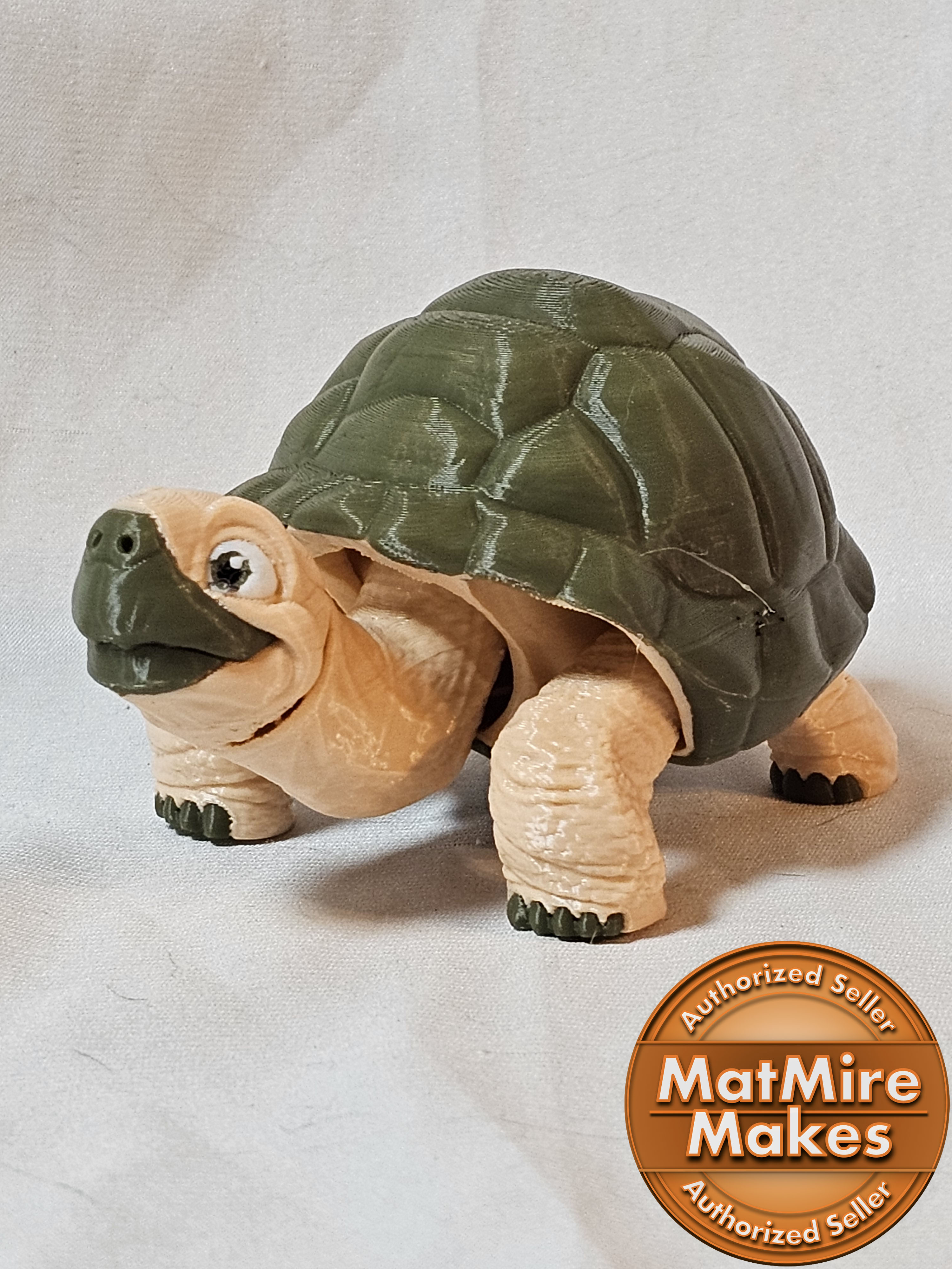 3D Articulated Prints :: 3D-Printed Flexi Tortoise