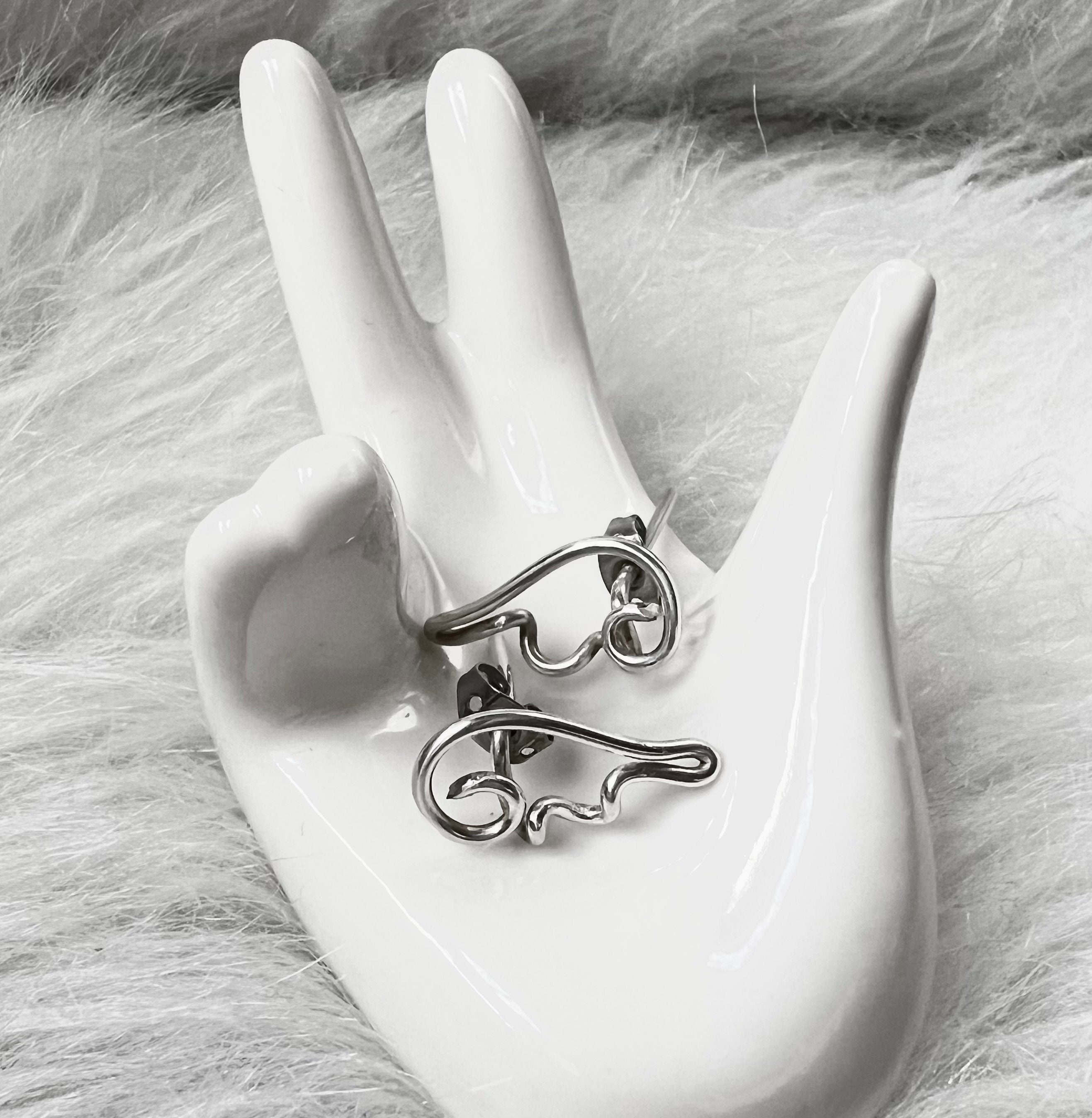 Jewelry :: Earrings :: Angel wing earrings, sterling silver wings ...